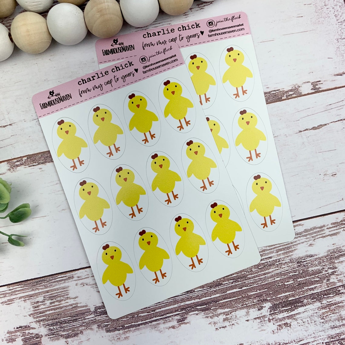 Charlie the Chick Stickers Free Shipping Egg Carton - Etsy