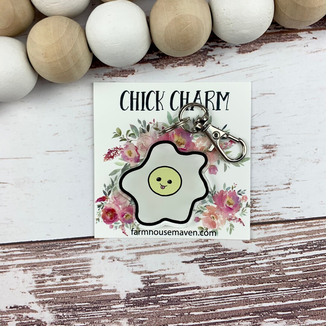 Cute Chicken Keychain - Chicken Accessories - Chicken Lover Gift Idea ...