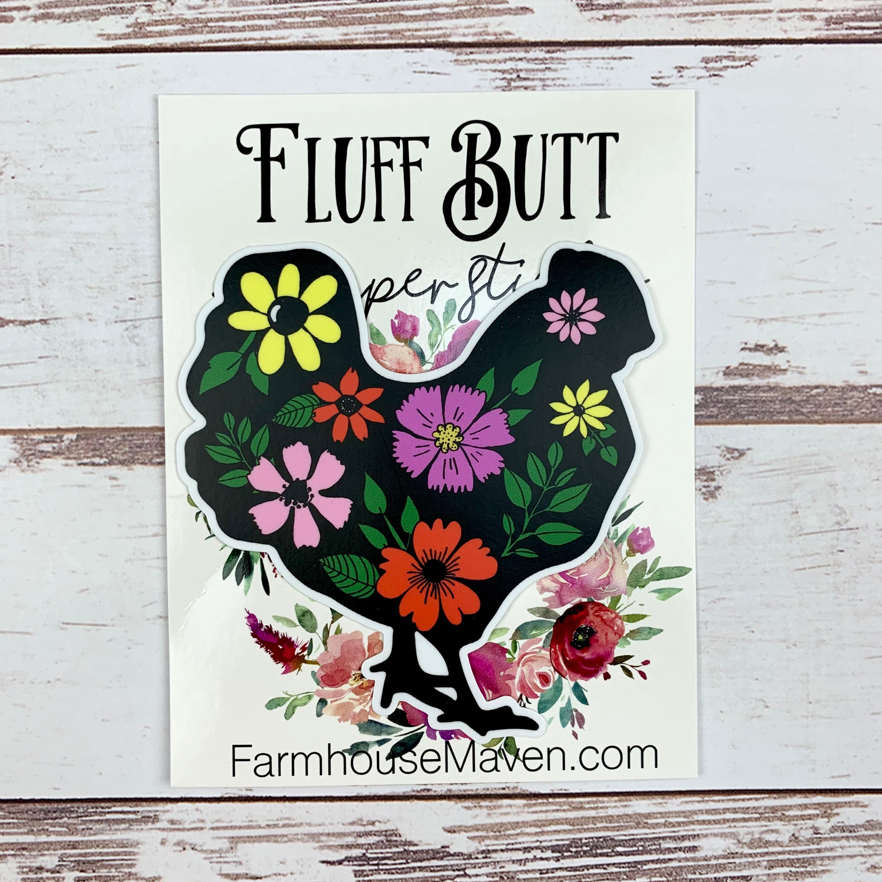 Flower Chick Bumper Sticker Chicken Sticker Chicken Coop - Etsy