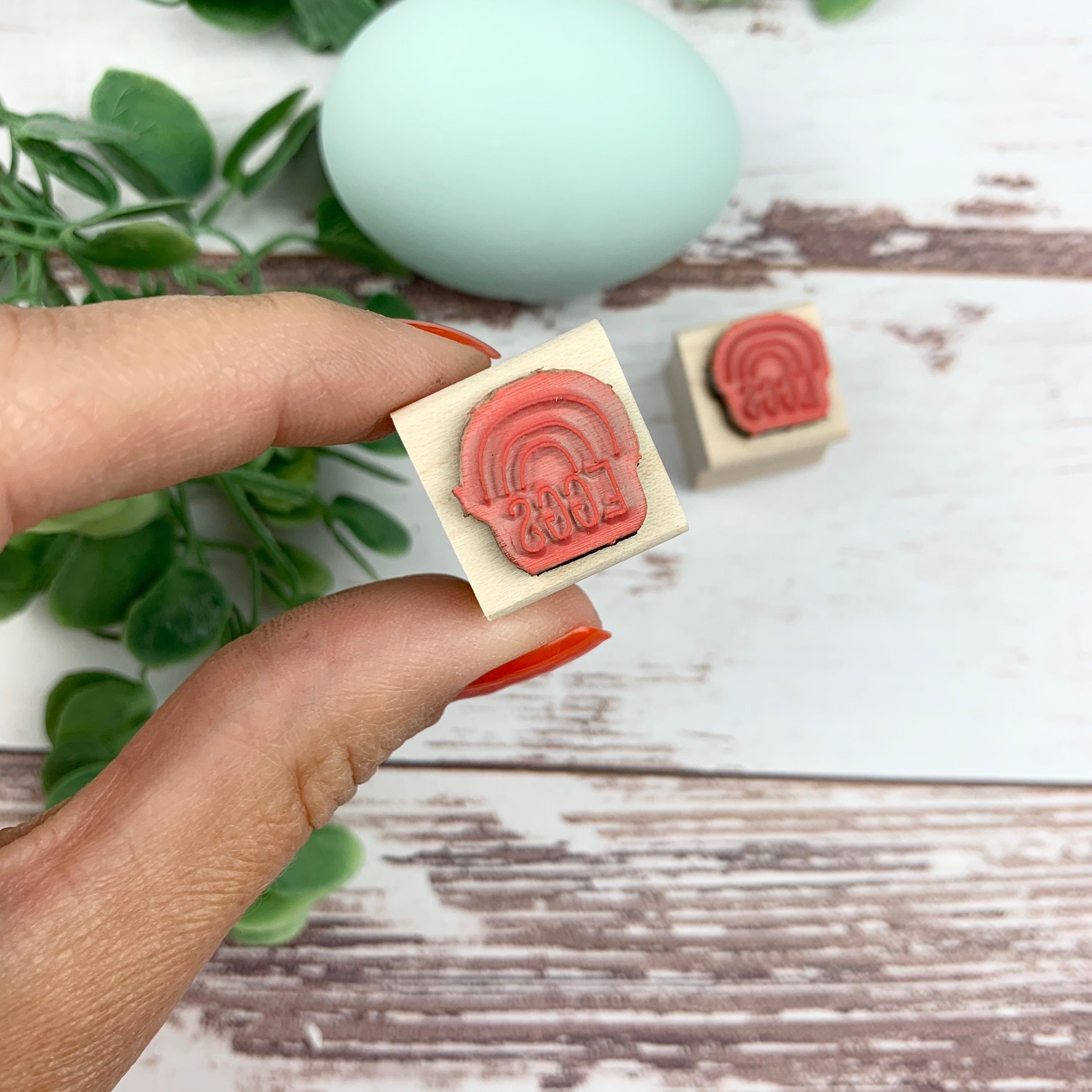 Egg Stamp Rainbow Eggs Mini Egg Stamp Chickens Fresh - Etsy