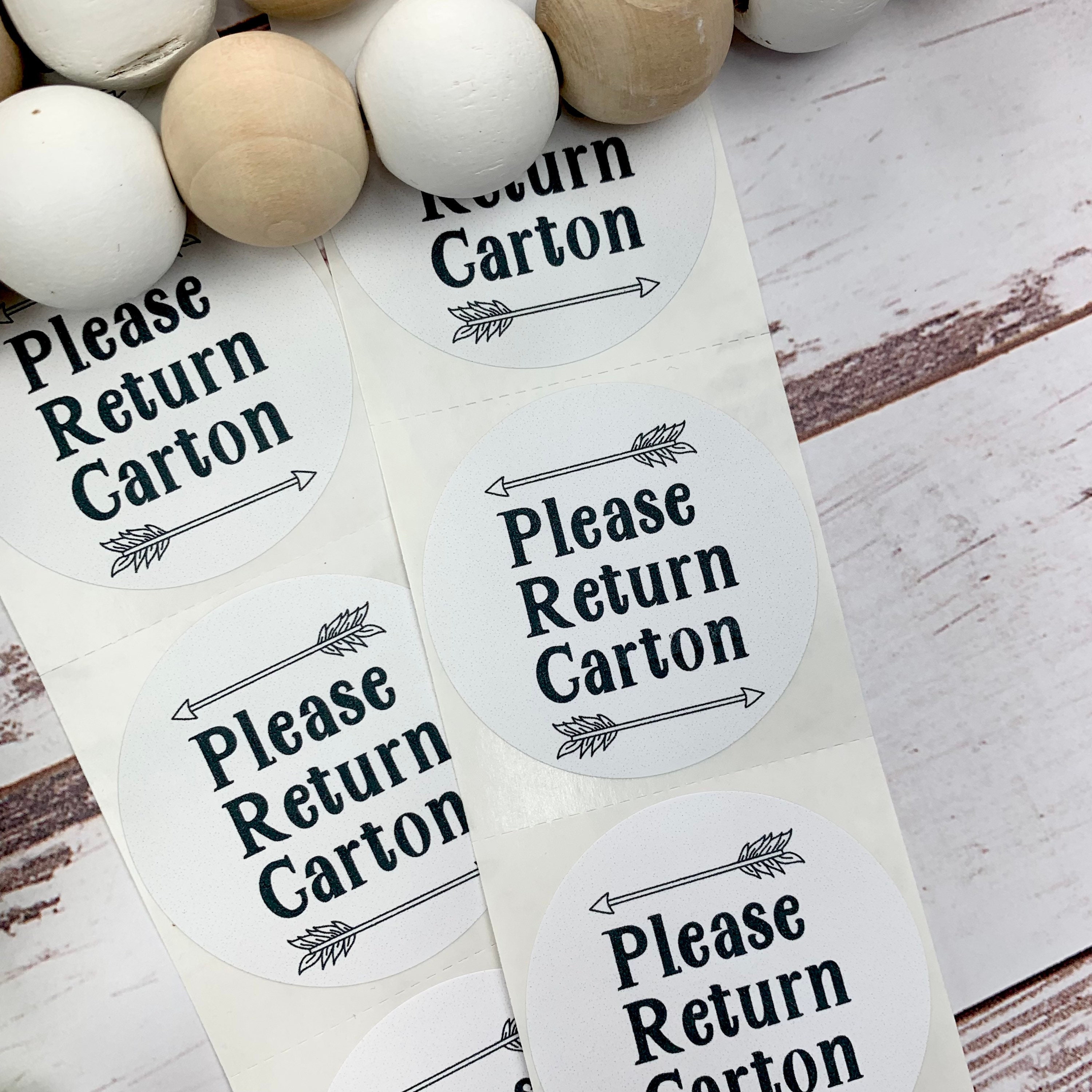 Please Return Carton Egg Carton Stickers Fresh Eggs Egg | Etsy