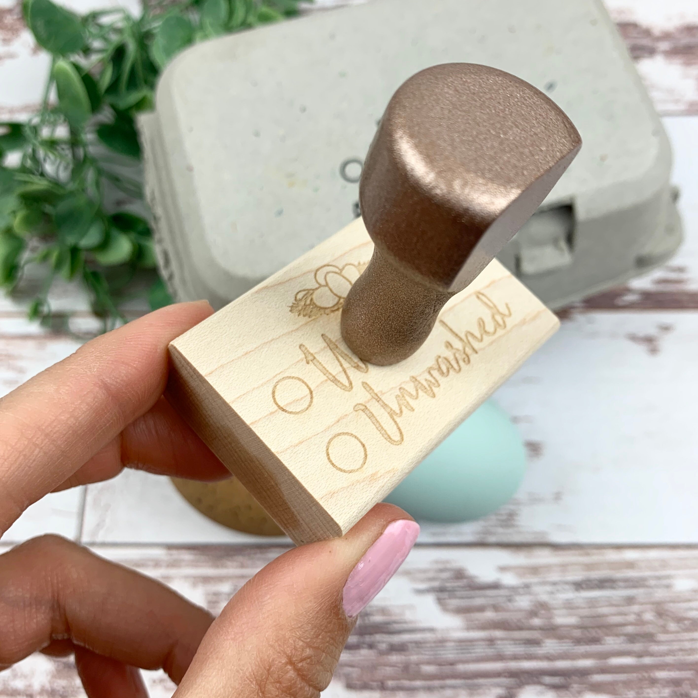 Washed Unwashed Eggs Stamp Egg Carton Stamp Egg Carton | Etsy