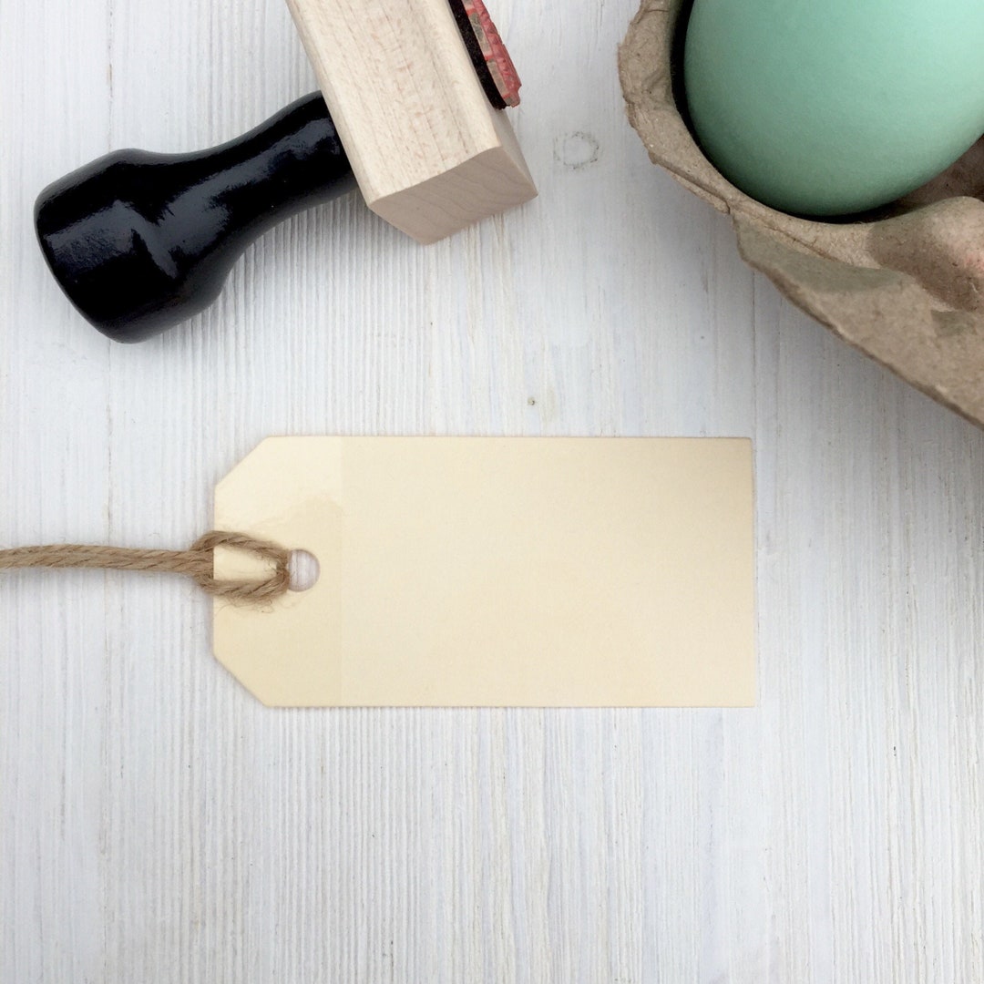 100 Craft Tags - Tags for Packaging - Blank Craft Tags - Kraft Tags ...