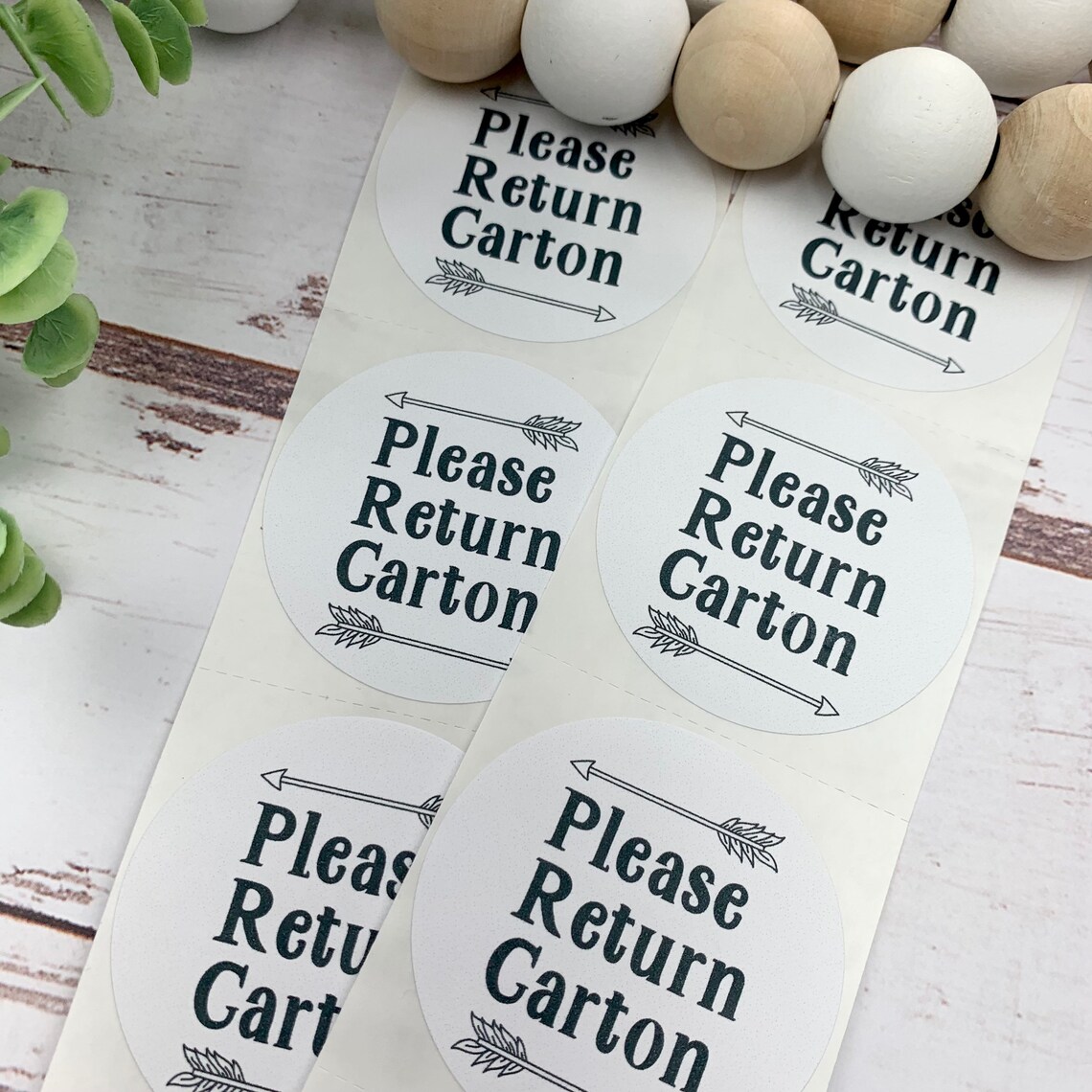 Please Return Carton Egg Carton Stickers Fresh Eggs Egg - Etsy
