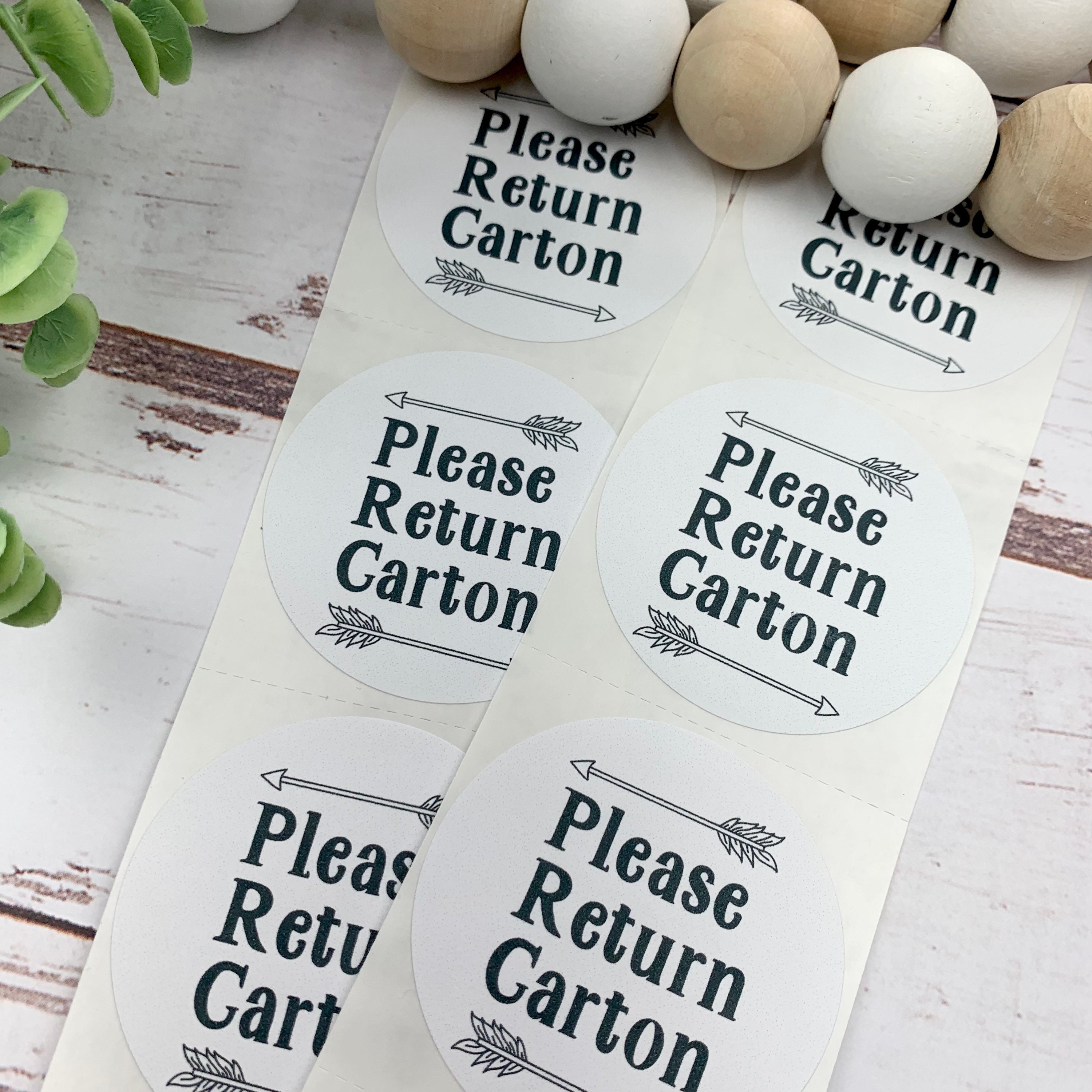 Please Return Carton Egg Carton Stickers Fresh Eggs Egg | Etsy