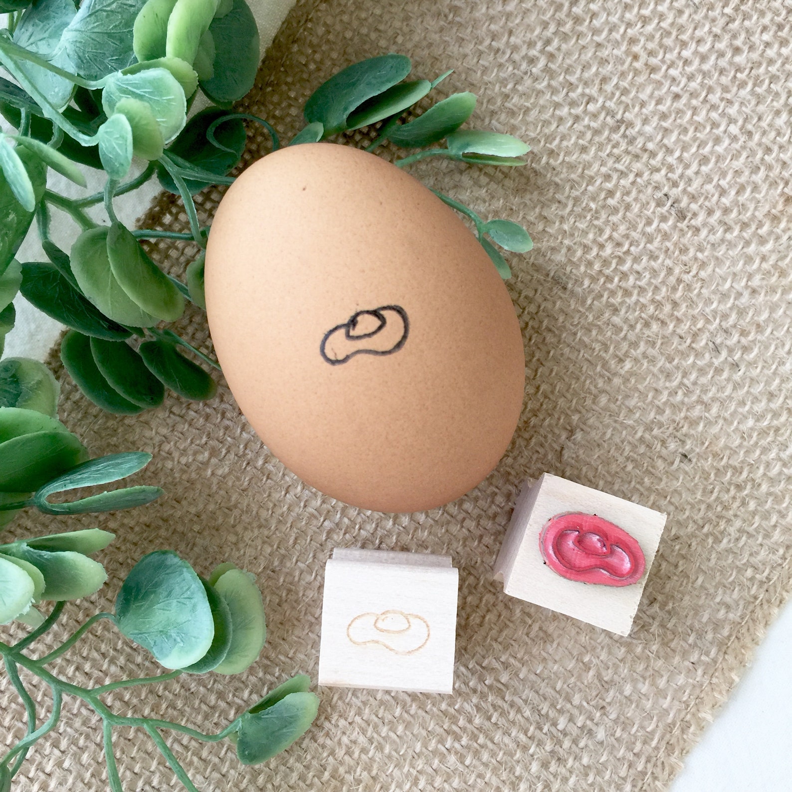 Egg Stamp Fried Egg Mini Egg Stamp Funny Egg Stamp - Etsy