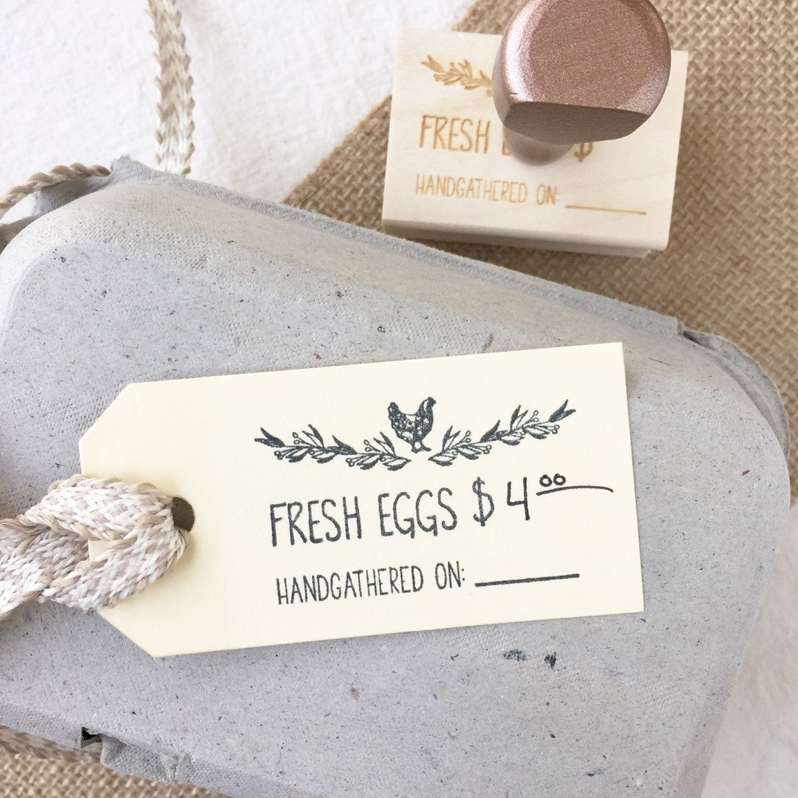 Fresh Eggs Price Tag Stamp Egg Carton Stamp Egg Carton | Etsy
