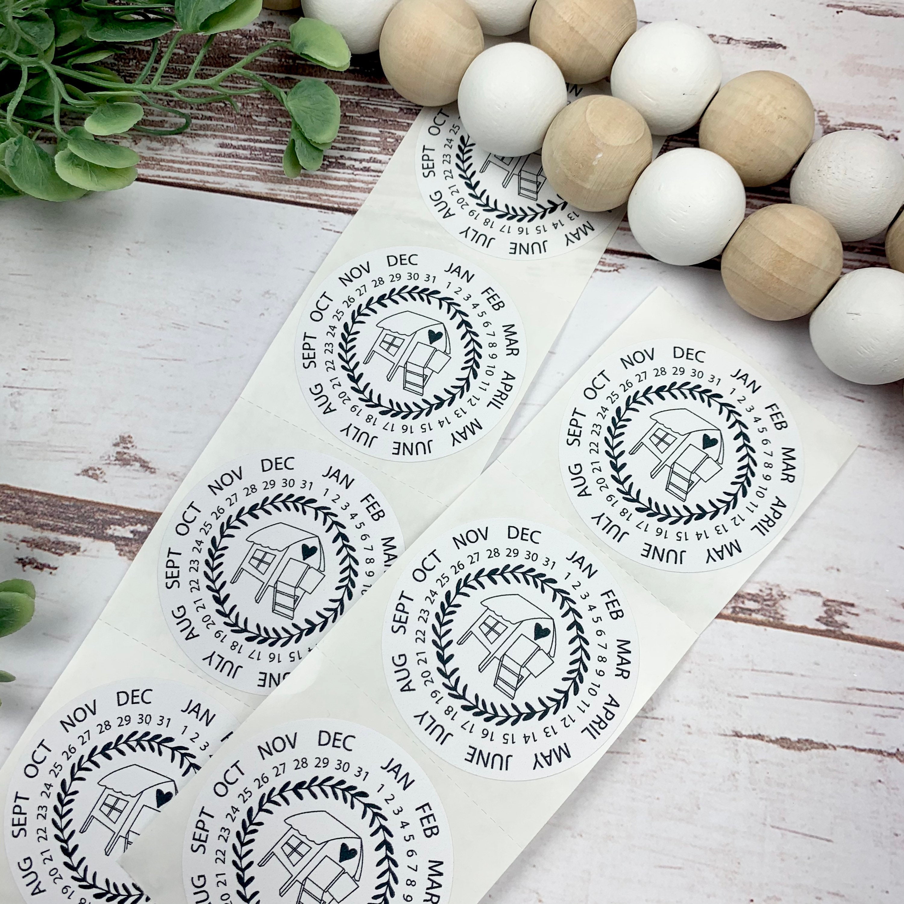 Cute Chicken Coop Date Stickers Chicken Stickers Farm - Etsy