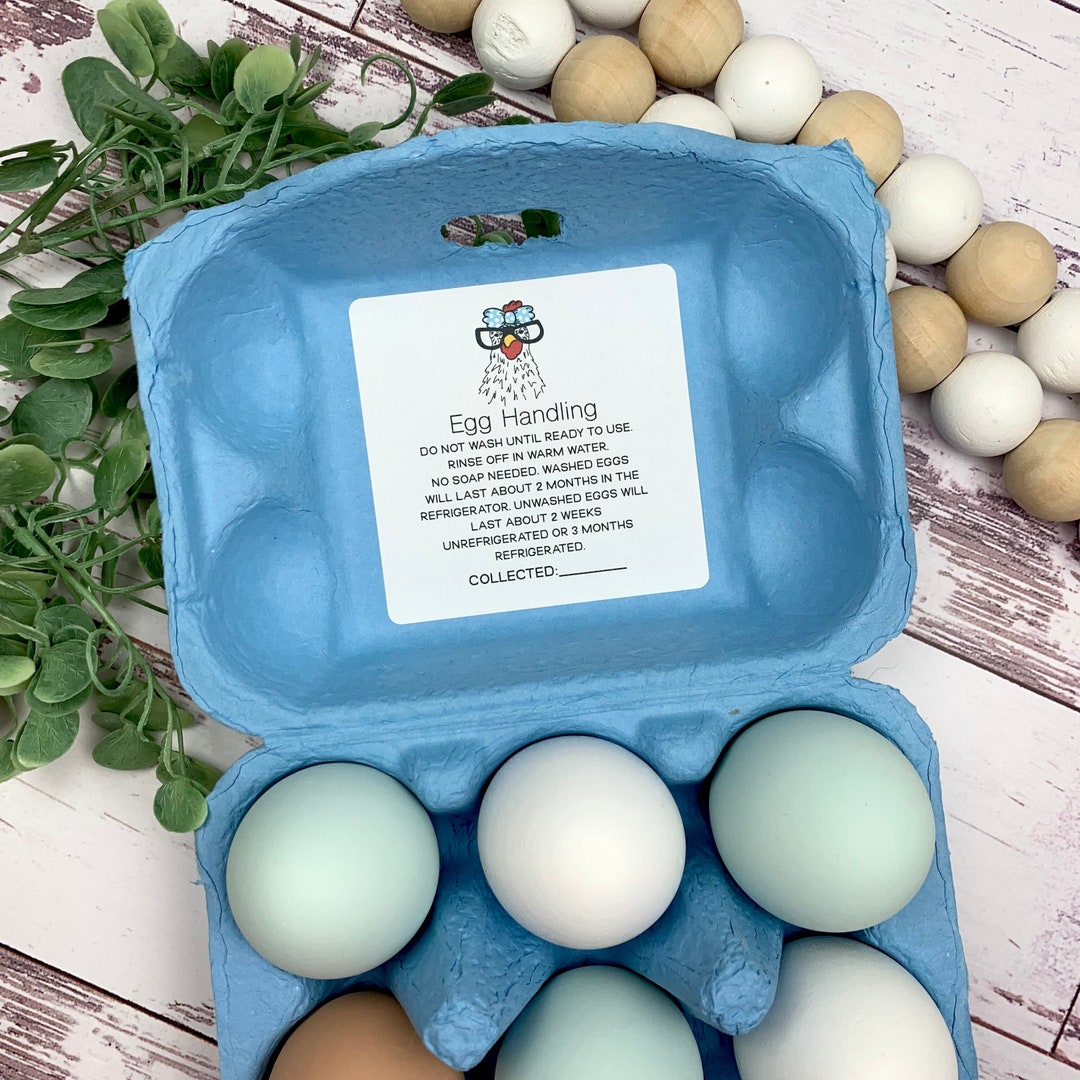 Egg Handling Stickers Chicken Stickers Farm Fresh Stickers Egg Carton ...