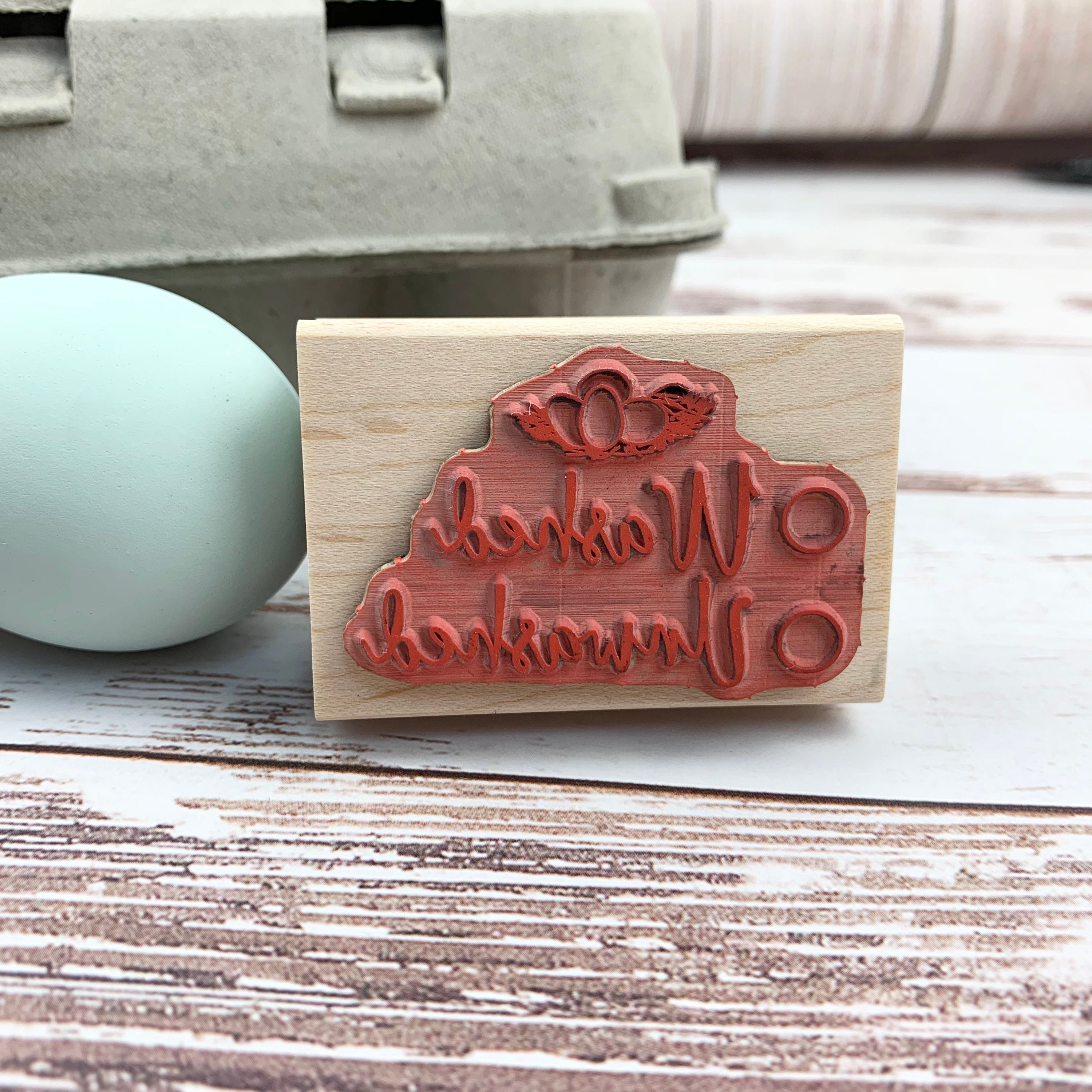 Washed Unwashed Eggs Stamp Egg Carton Stamp Egg Carton | Etsy