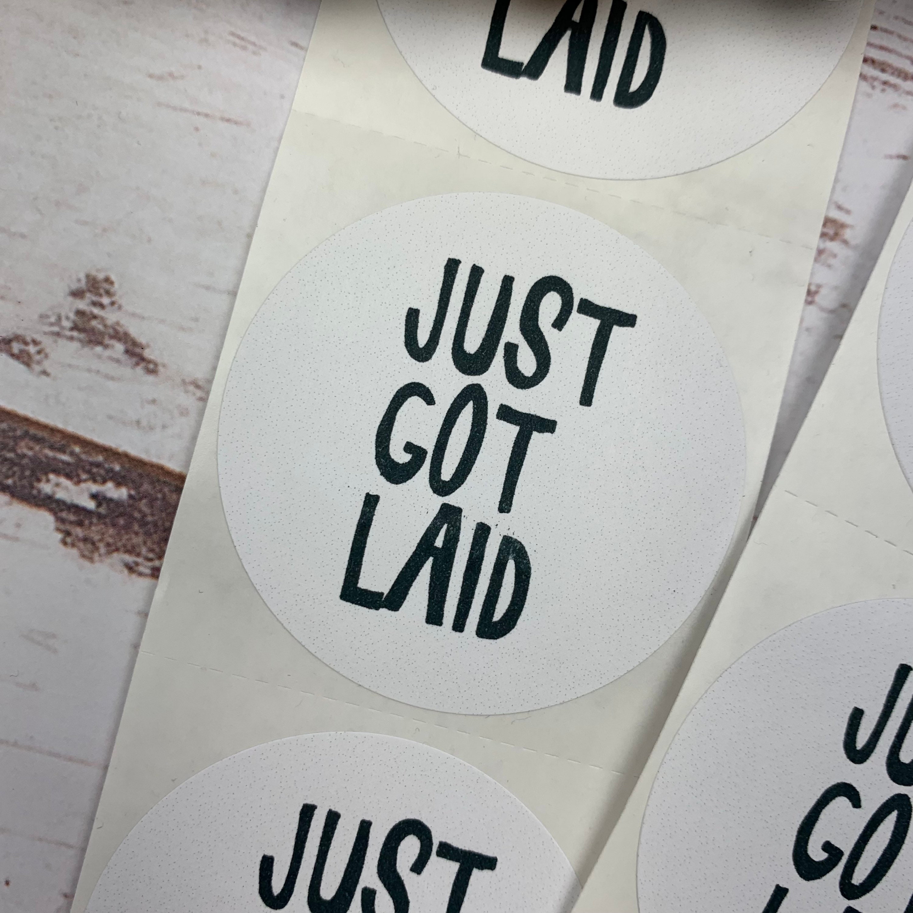 Just Got Laid Egg Carton Stickers Chicken Stickers Farm | Etsy