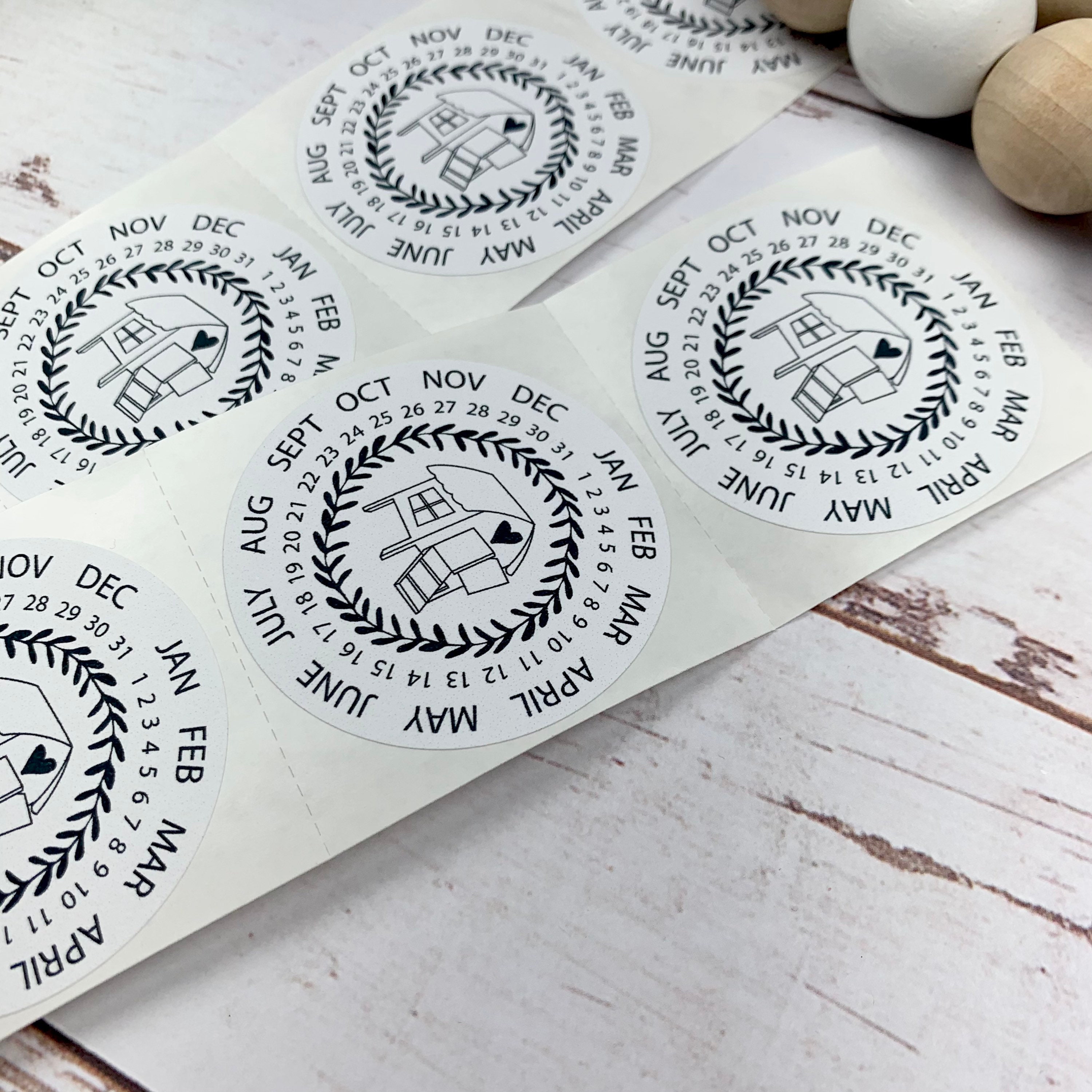 Cute Chicken Coop Date Stickers Chicken Stickers Farm | Etsy