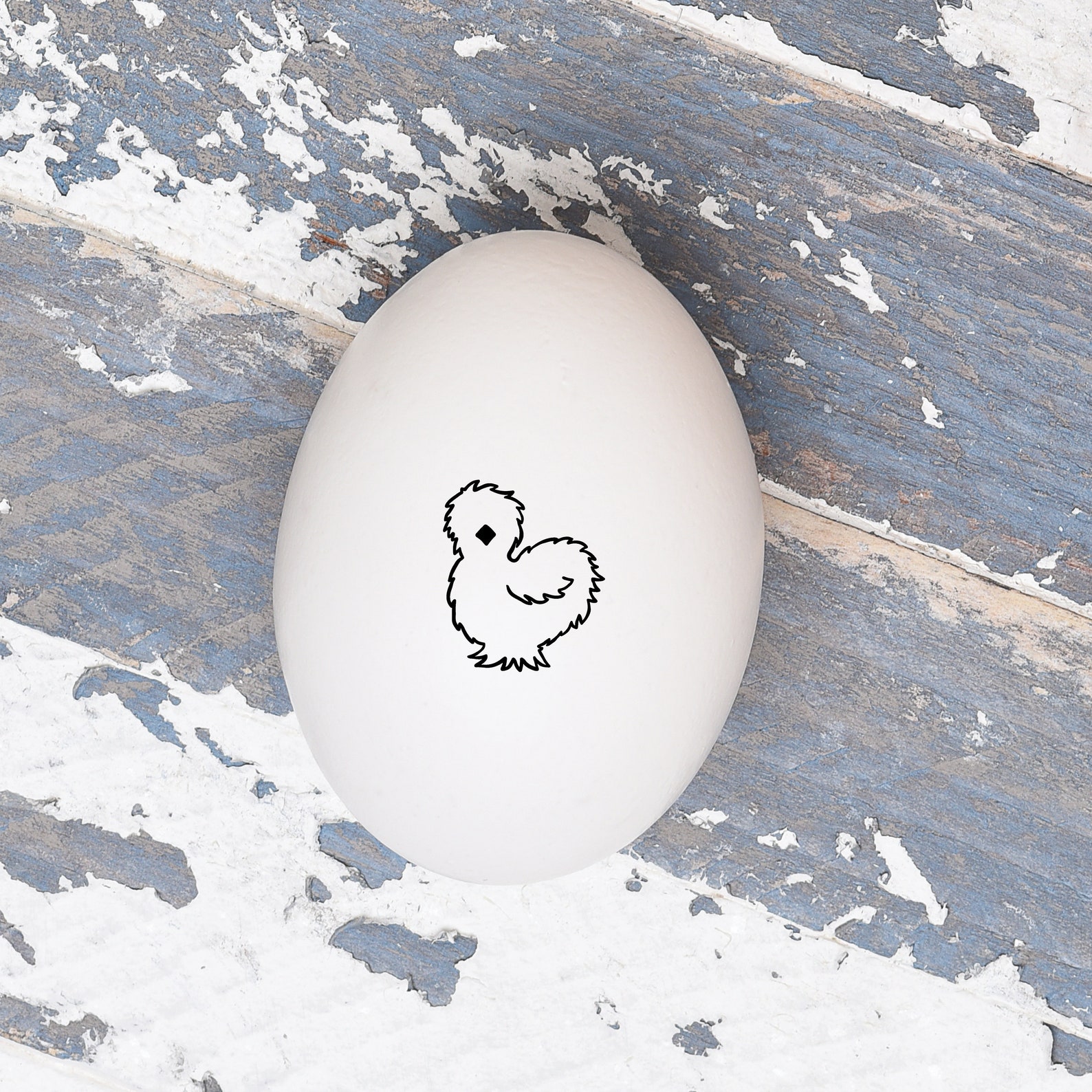 Mini Egg Stamp Silkie Chicken Egg Stamps Chickens | Etsy