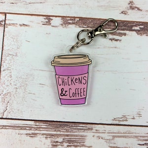 Cute Chicken Keychain - Chicken Accessories - Chicken Lover Gift Idea ...