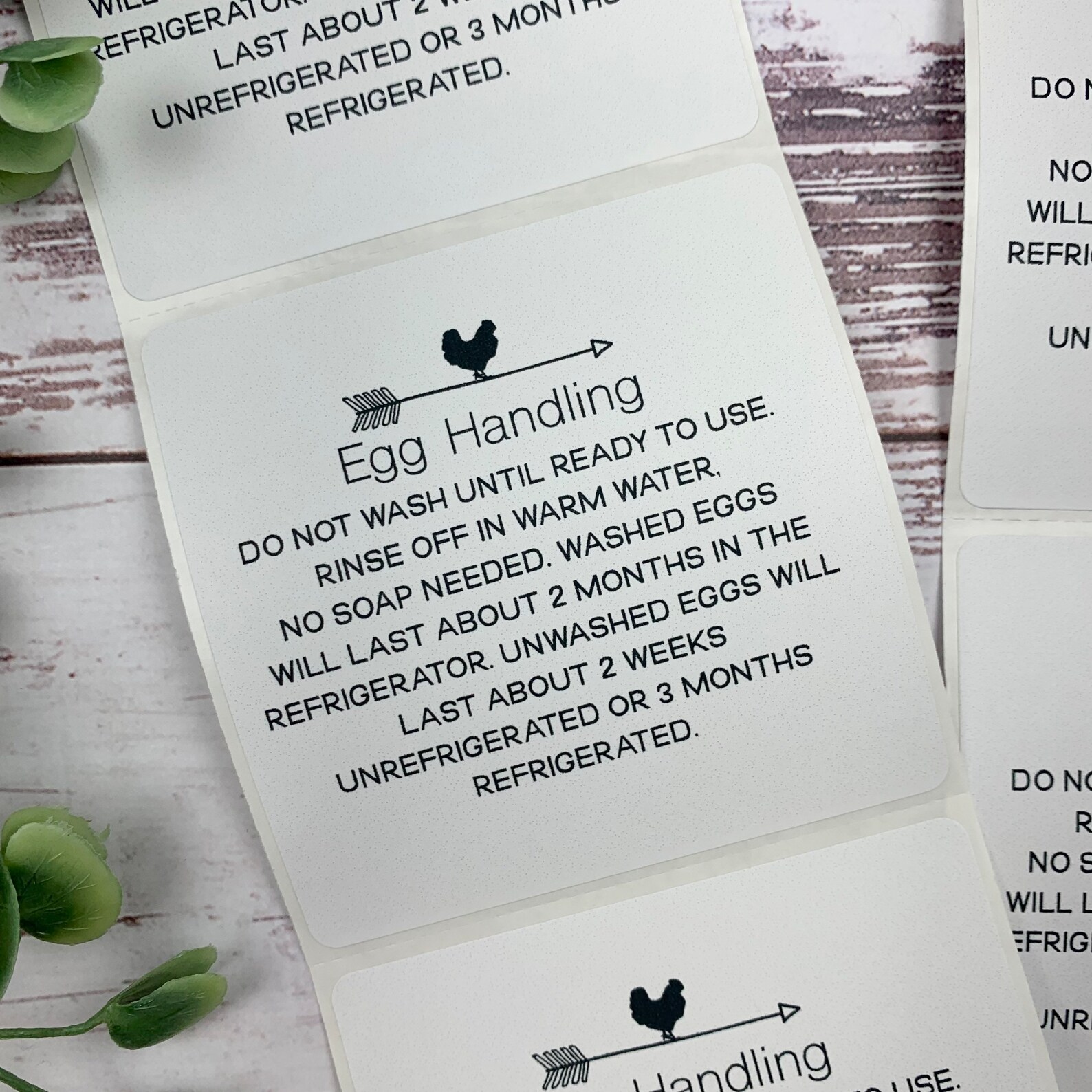 Egg Handling Stickers Chicken Stickers Farm Fresh Stickers - Etsy