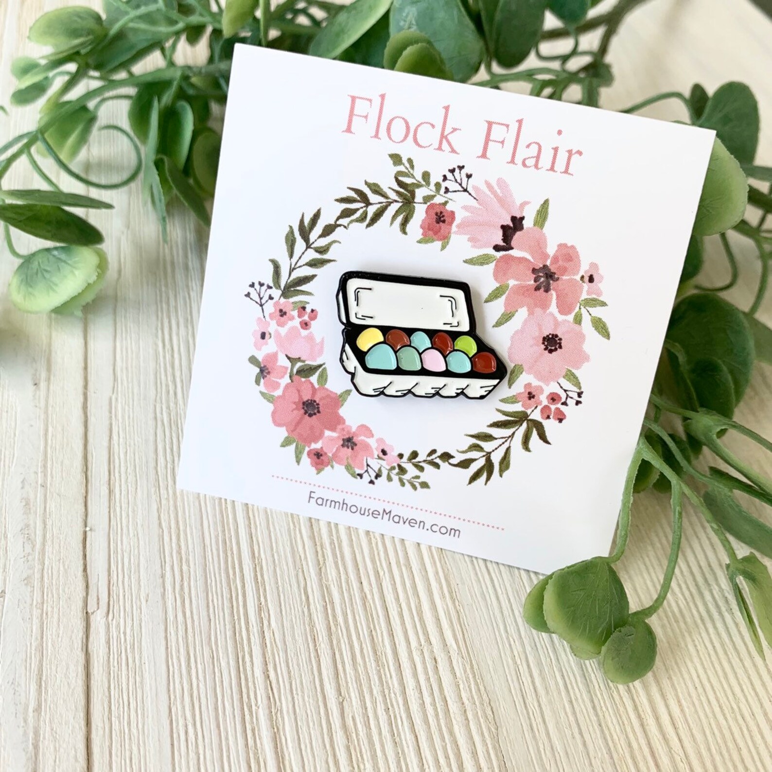 Enamel Chicken Pin - Rainbow Eggs - Cute Chicken Pin - Farm Pin ...
