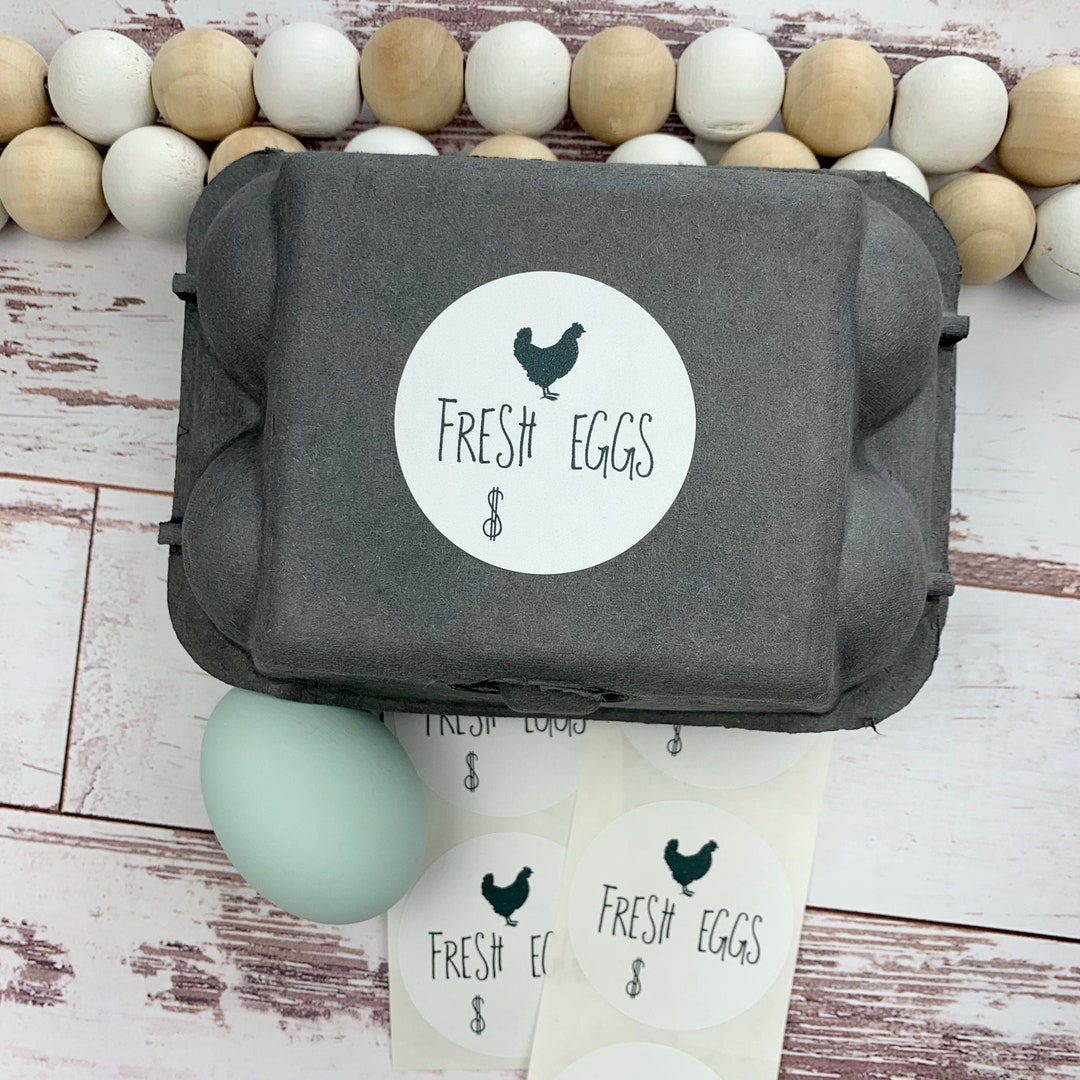 Egg Carton Price Label - Price Tag - Fresh Eggs - Egg Carton Sticker ...