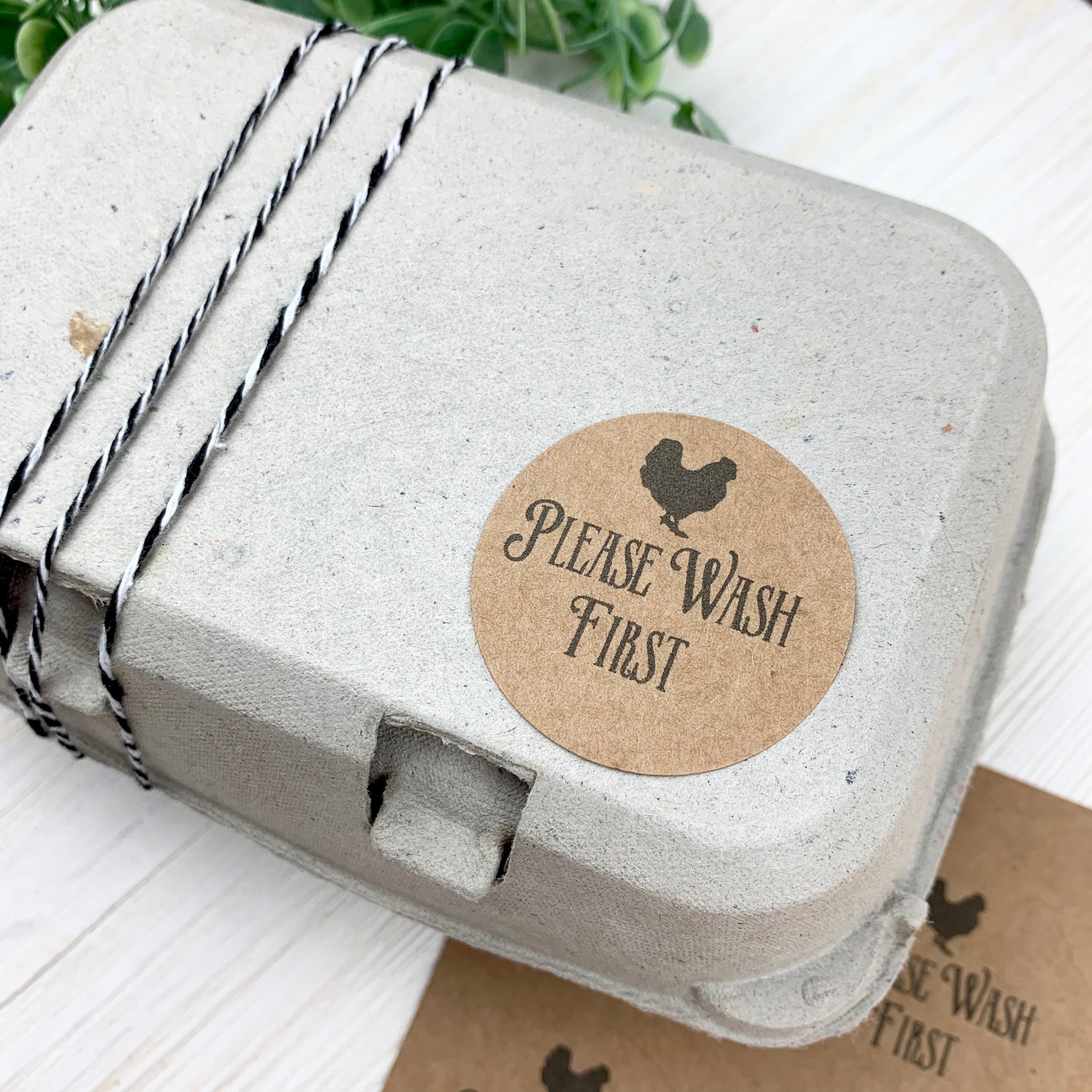 Please Wash First Sticker 30 Stickers Fresh Eggs Stickers - Etsy