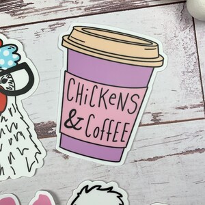 Cute Chicken Bumper Sticker Set of 6 - Chicken Lover Gift Idea ...