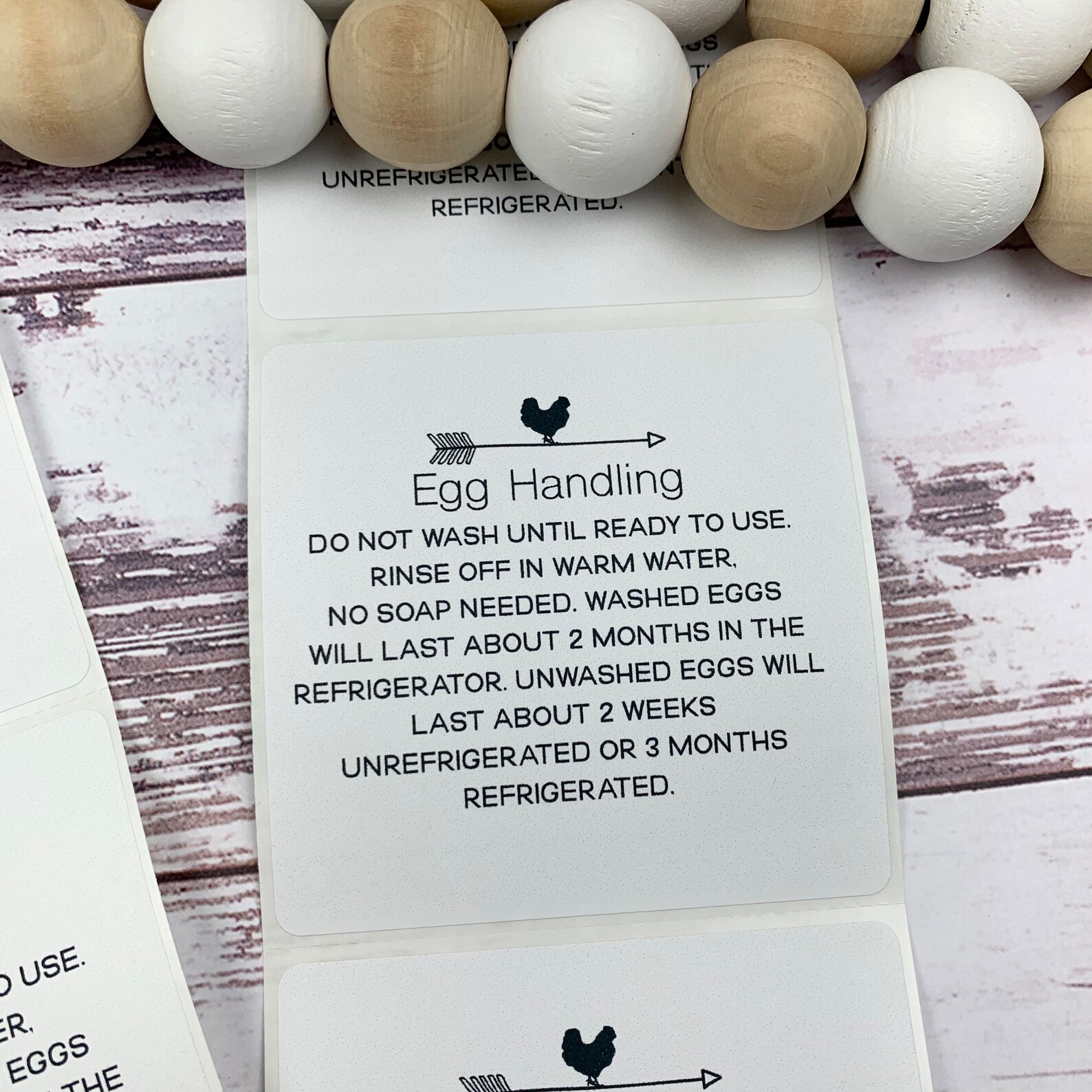 Egg Handling Stickers Chicken Stickers Farm Fresh Stickers - Etsy