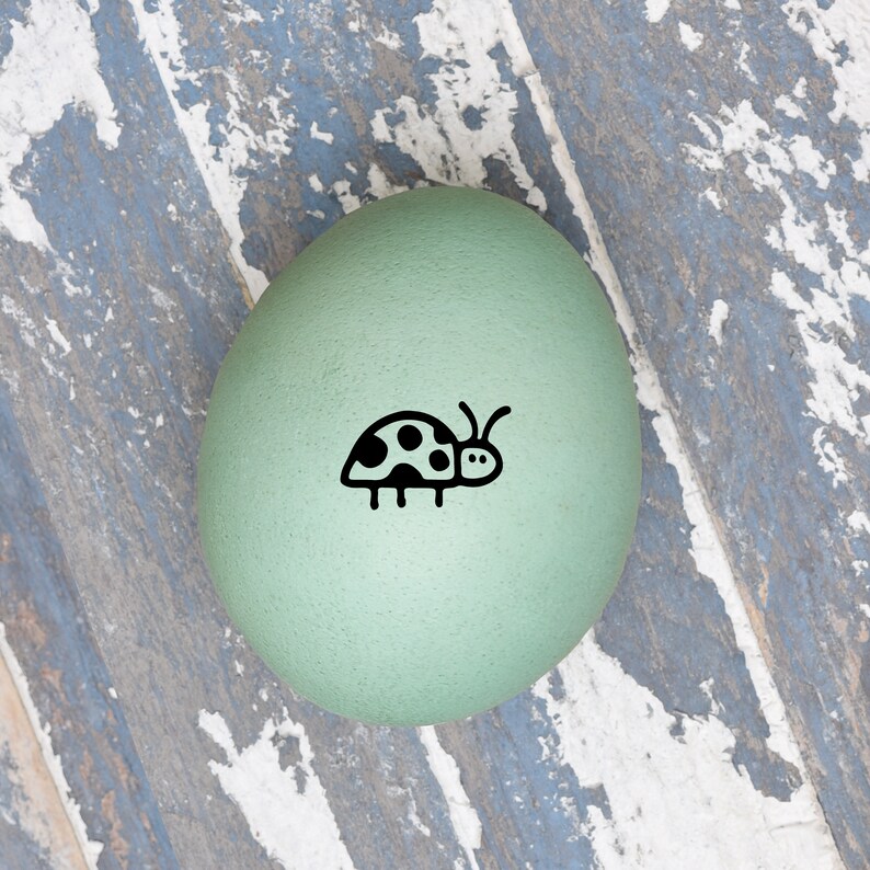 Ladybug Mini Egg Stamp Chicken Egg Stamp Fresh Eggs | Etsy