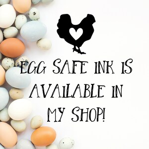 Egg Stamp Egg Heart Mini Egg Stamp Chickens | Etsy
