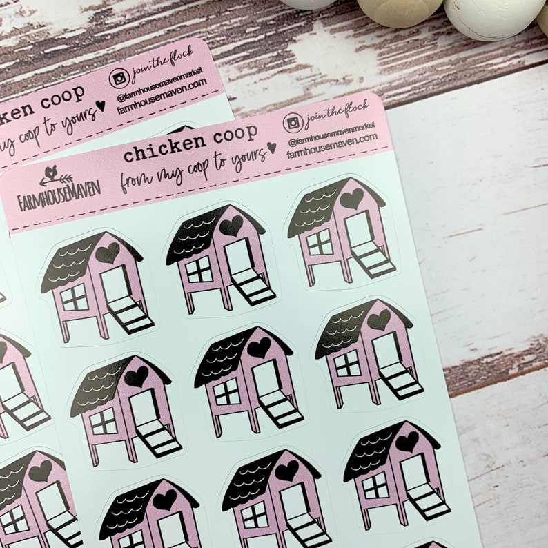 Chicken Coop Stickers Free Shipping Egg Carton Stickers - Etsy