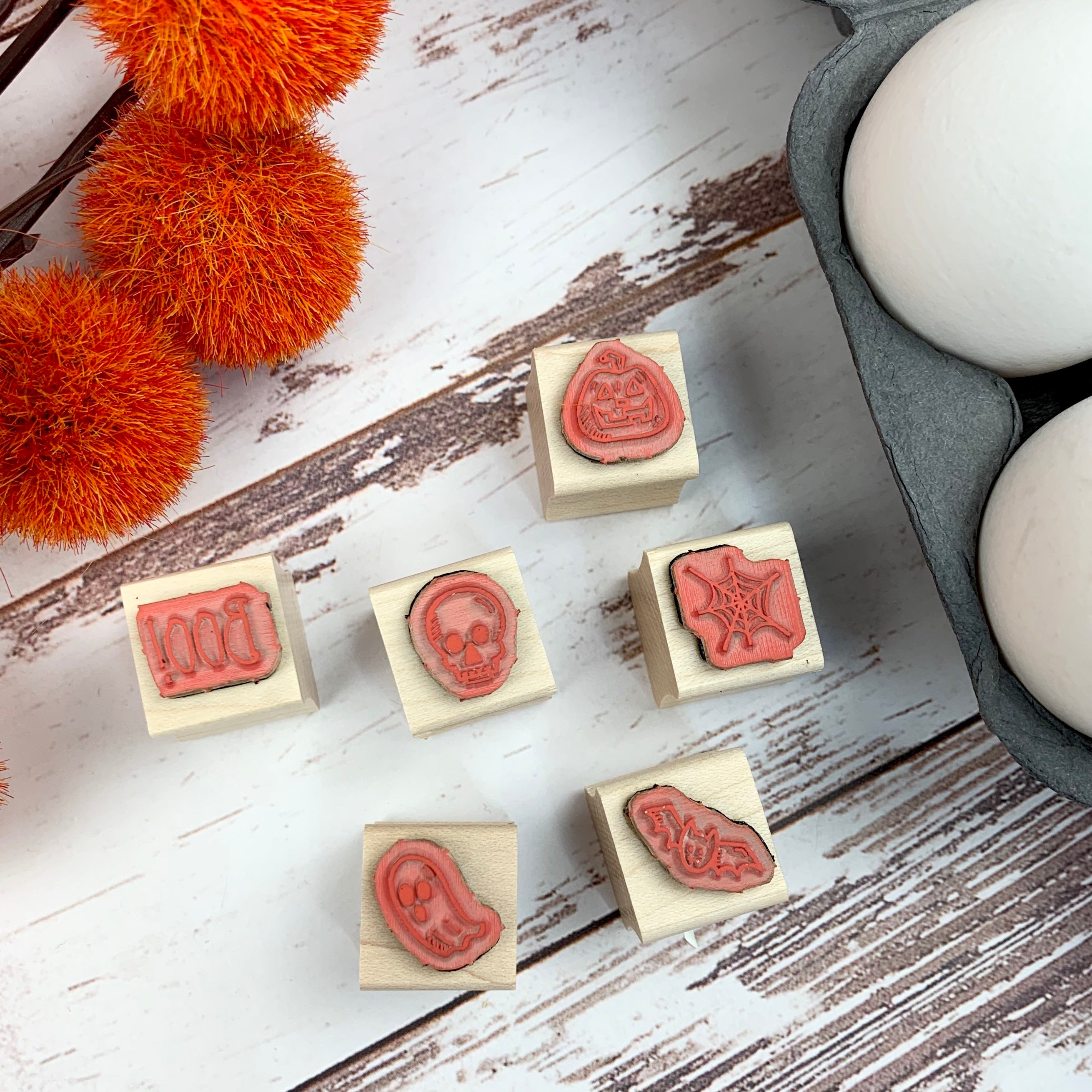 Halloween Egg Stamps Mini Egg Stamps Chicken Egg Stamp - Etsy