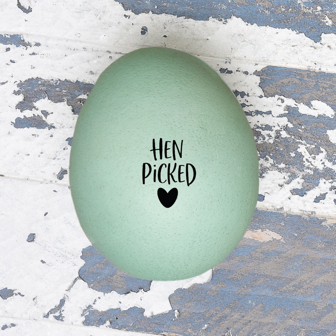 Mini Egg Stamp - Hen Picked - Fresh Eggs - Chicken Coop - Chicken Lady ...