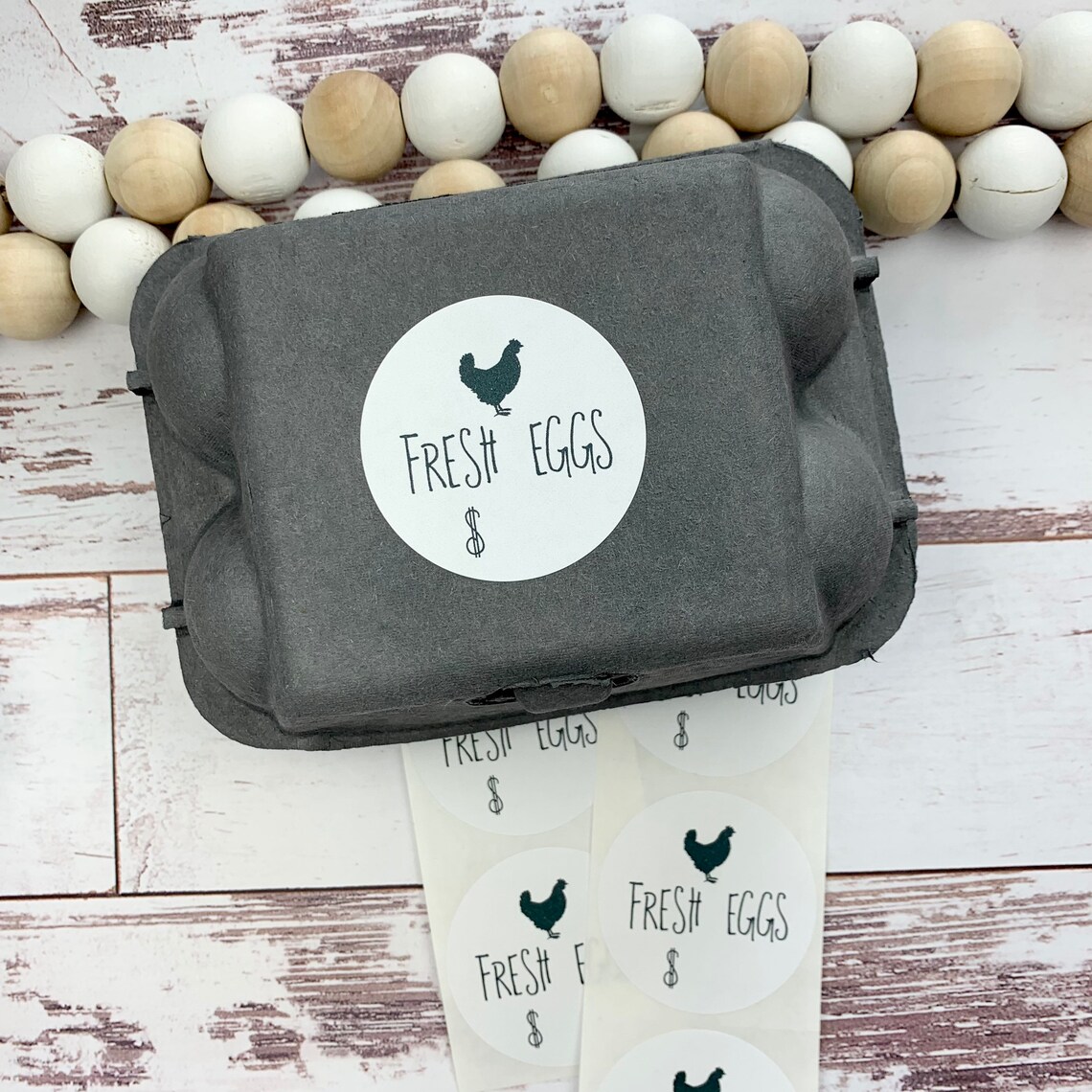 Egg Carton Price Label Price Tag Fresh Eggs Egg Carton | Etsy