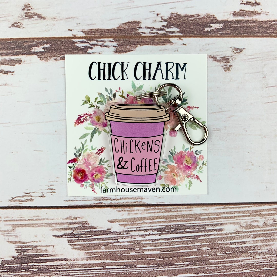 Cute Chicken Keychain - Chicken Accessories - Chicken Lover Gift Idea ...
