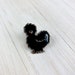 Enamel Chicken Pin Cute Chicken Pin Black Silkie Chicken Farm Pin ...