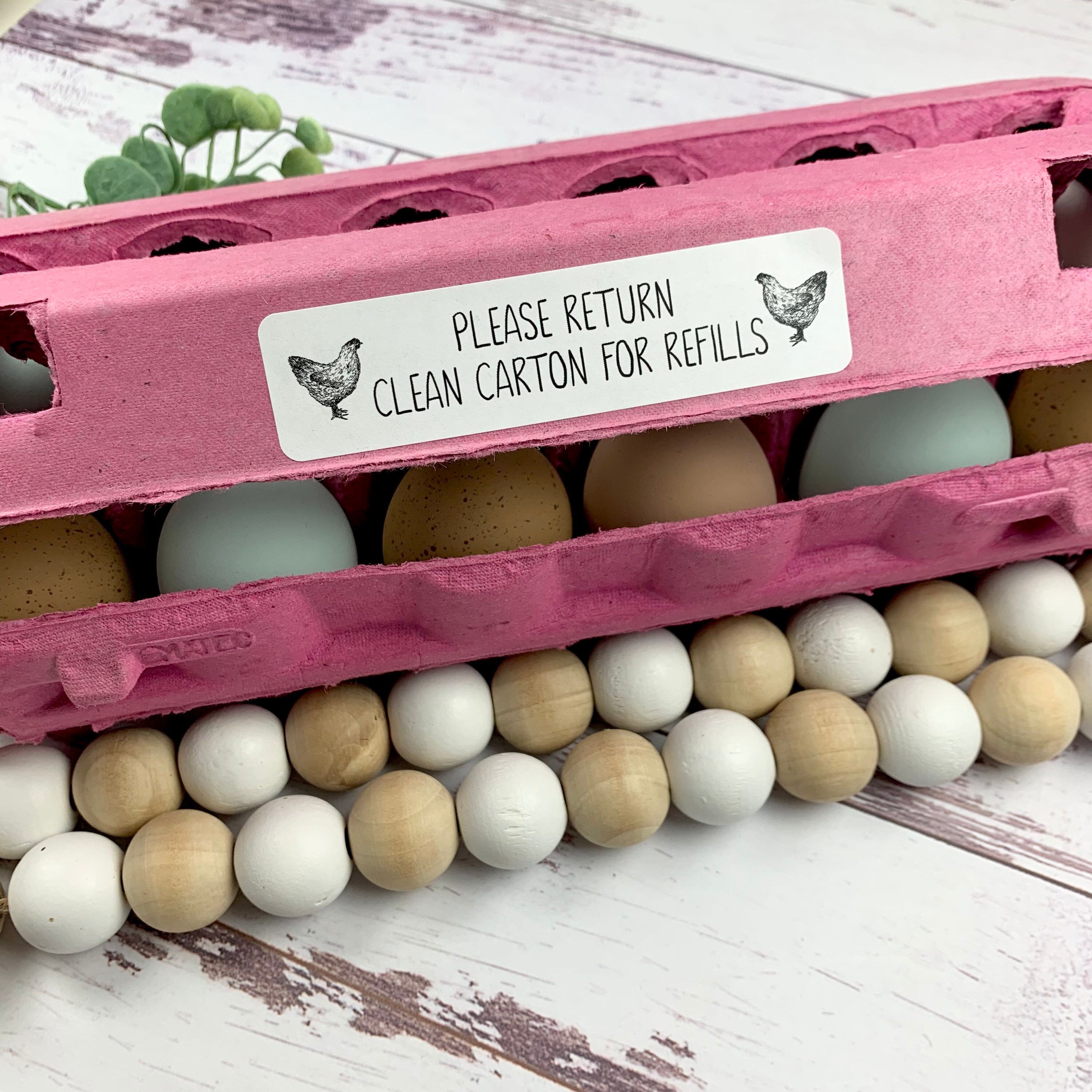 60 Please Return Clean Carton Sticker Egg Carton Stickers - Etsy
