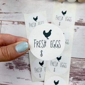 Egg Carton Price Label - Price Tag - Fresh Eggs - Egg Carton Sticker ...