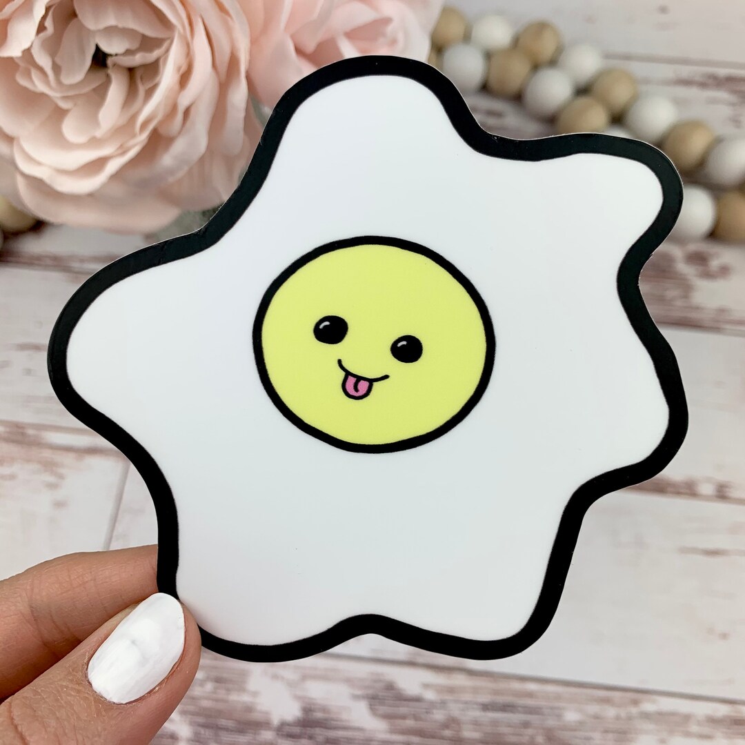 Happy Egg Bumper Sticker - Chicken Sticker - Chicken Coop Sticker ...