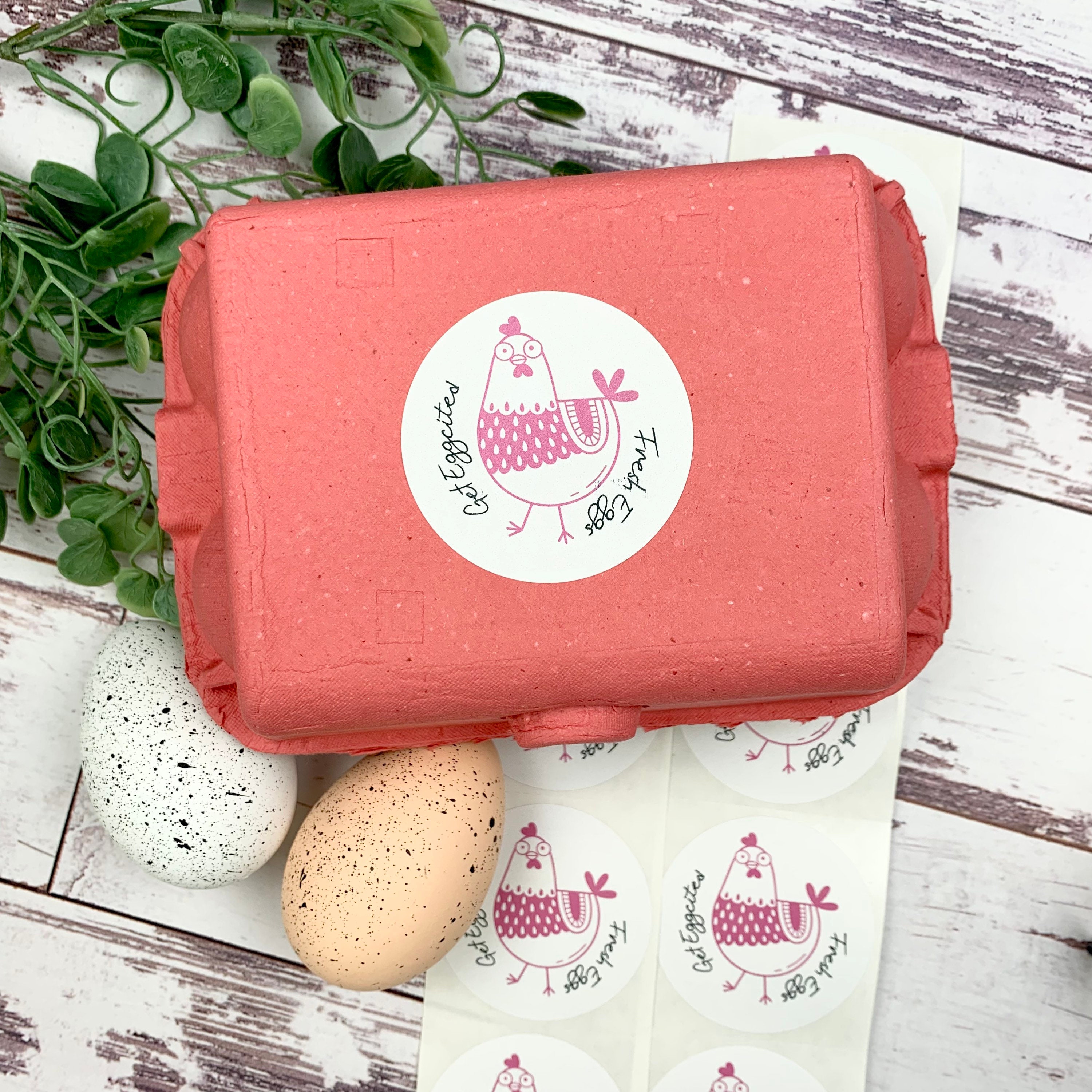 Get Eggcited Egg Carton Sticker Eggs for Sale Stickers - Etsy