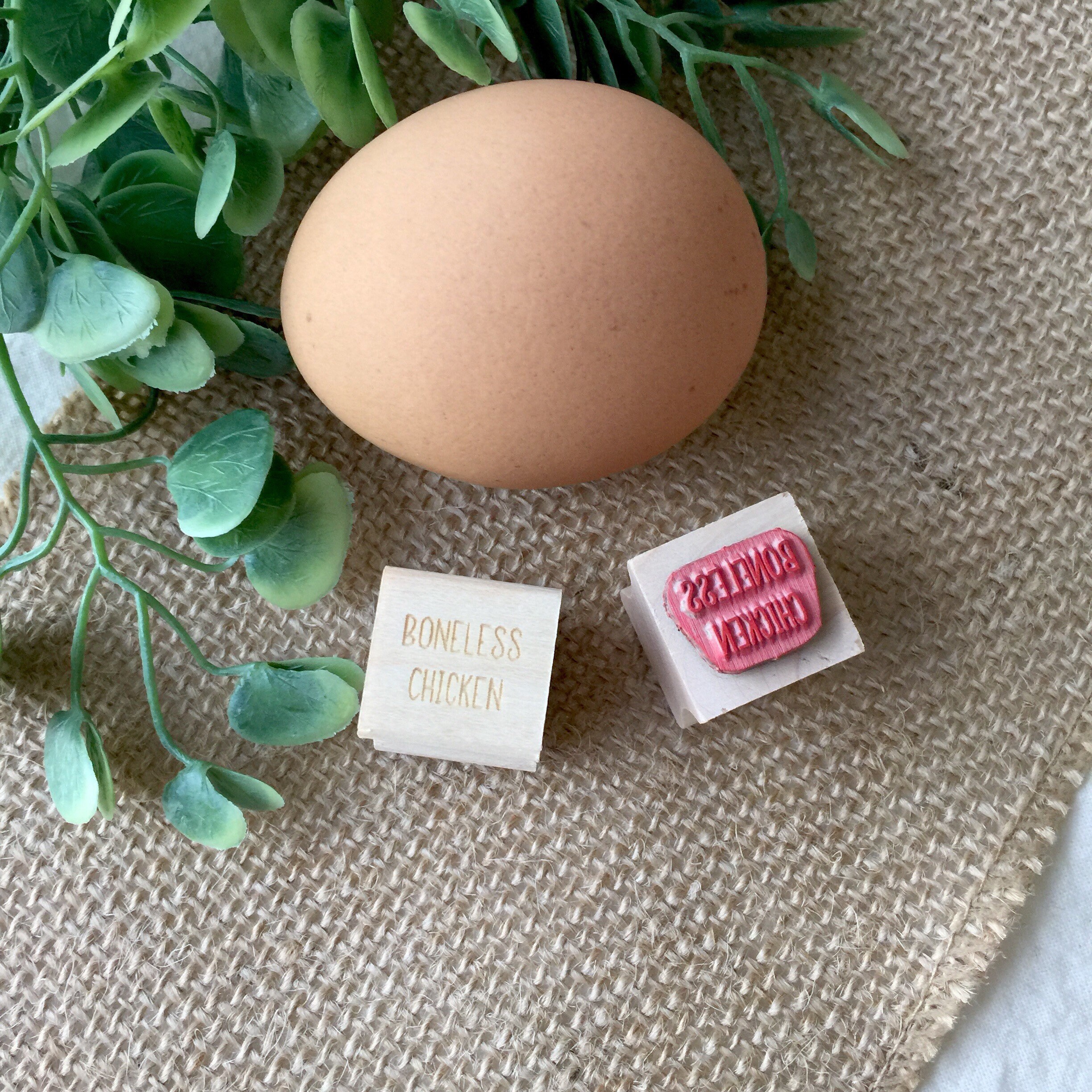 Egg Stamp Boneless Chicken Mini Egg Stamp Fresh Eggs - Etsy