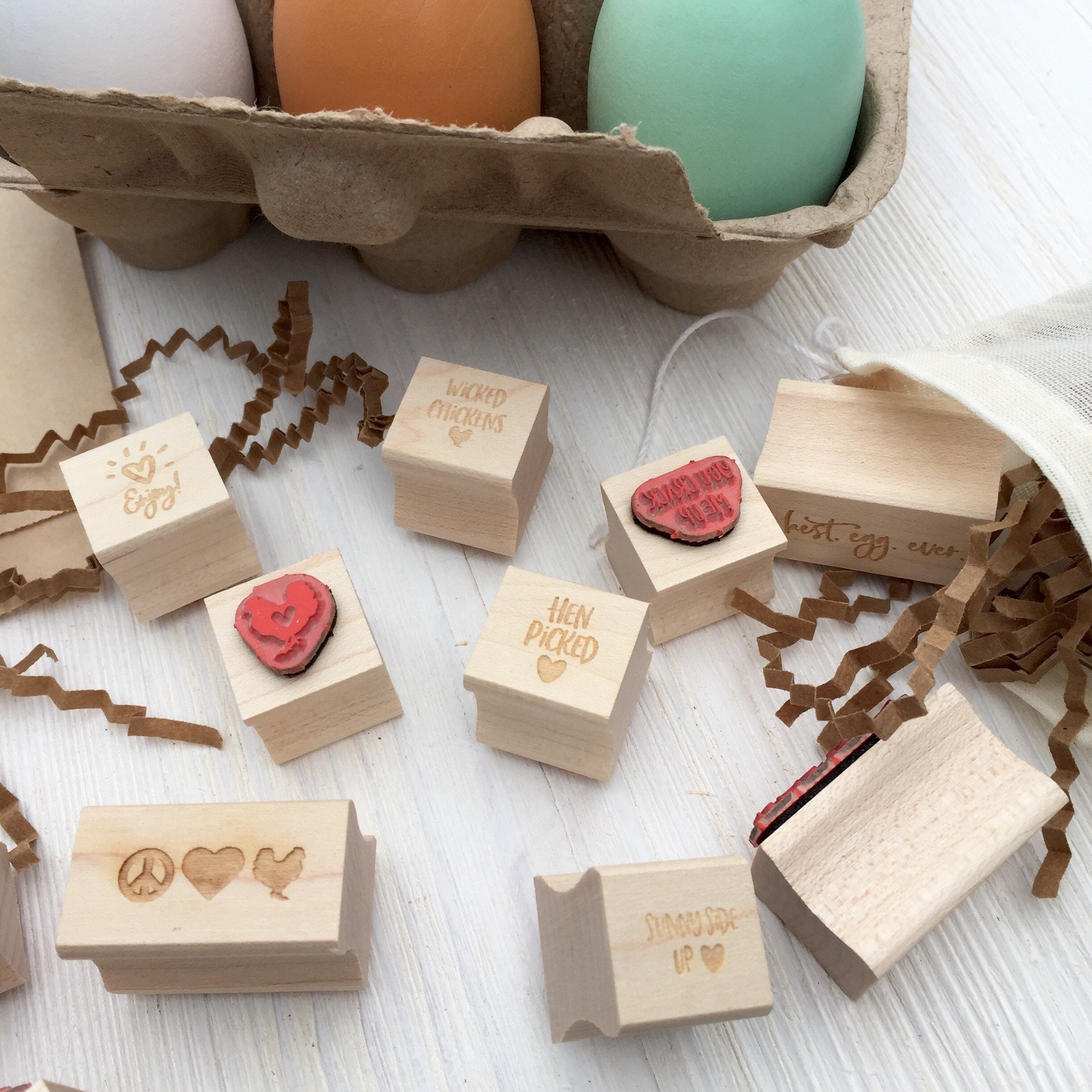 Egg Stamp Free Range Mini Egg Stamp Chicken Stamp | Etsy