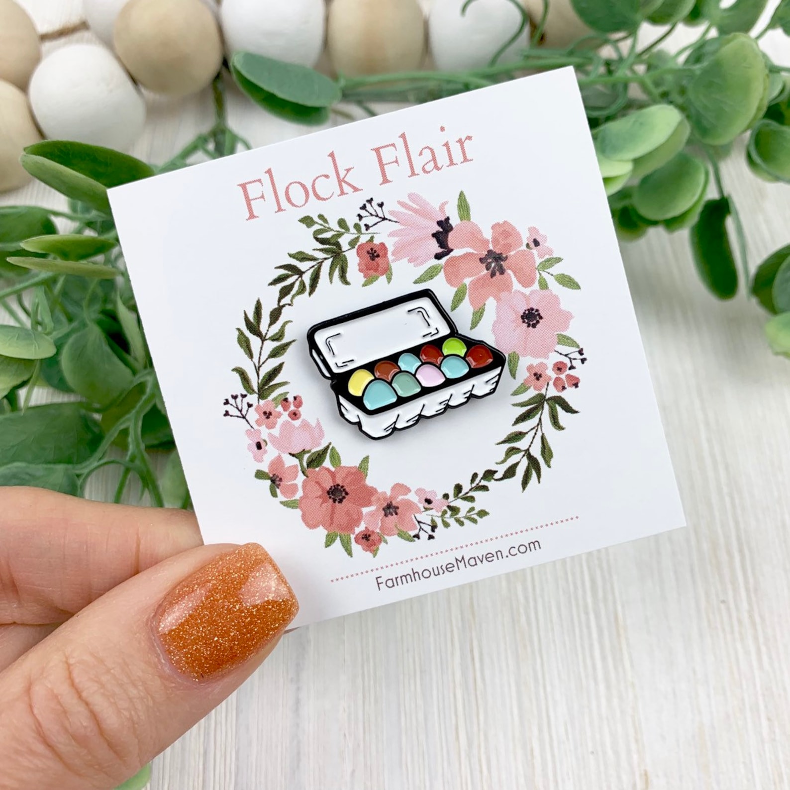 Enamel Chicken Pin - Rainbow Eggs - Cute Chicken Pin - Farm Pin ...