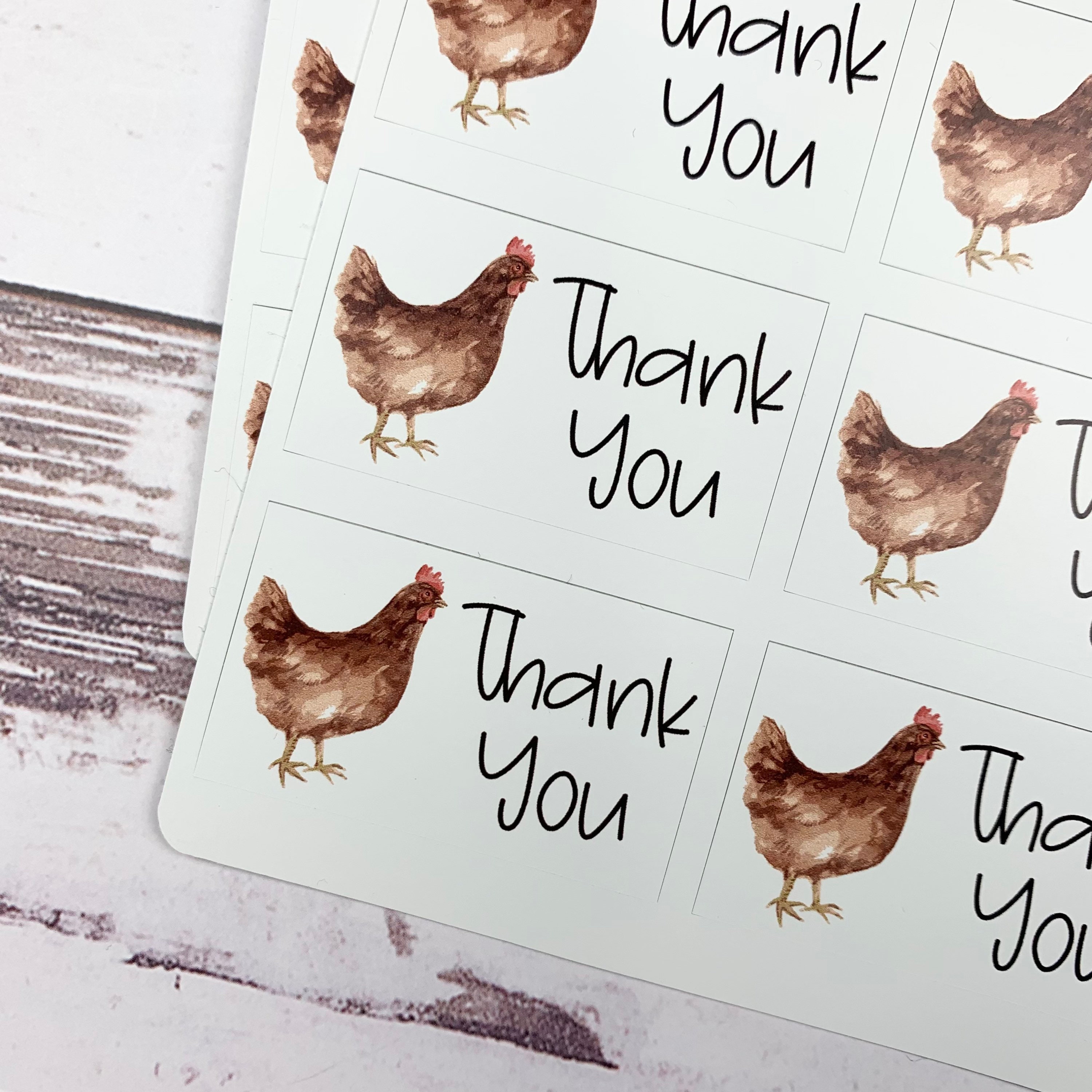 Thank You Egg Carton Sticker Free Shipping Custom Egg - Etsy