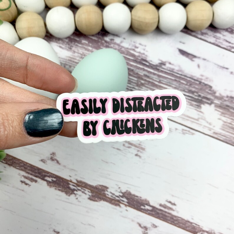 Set of 4 Chicken Stickers Chicken Bumpersticker Hen - Etsy