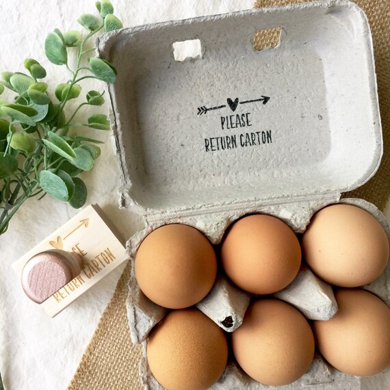 Please Return Carton Stamp Egg Carton Stamp Egg Carton - Etsy
