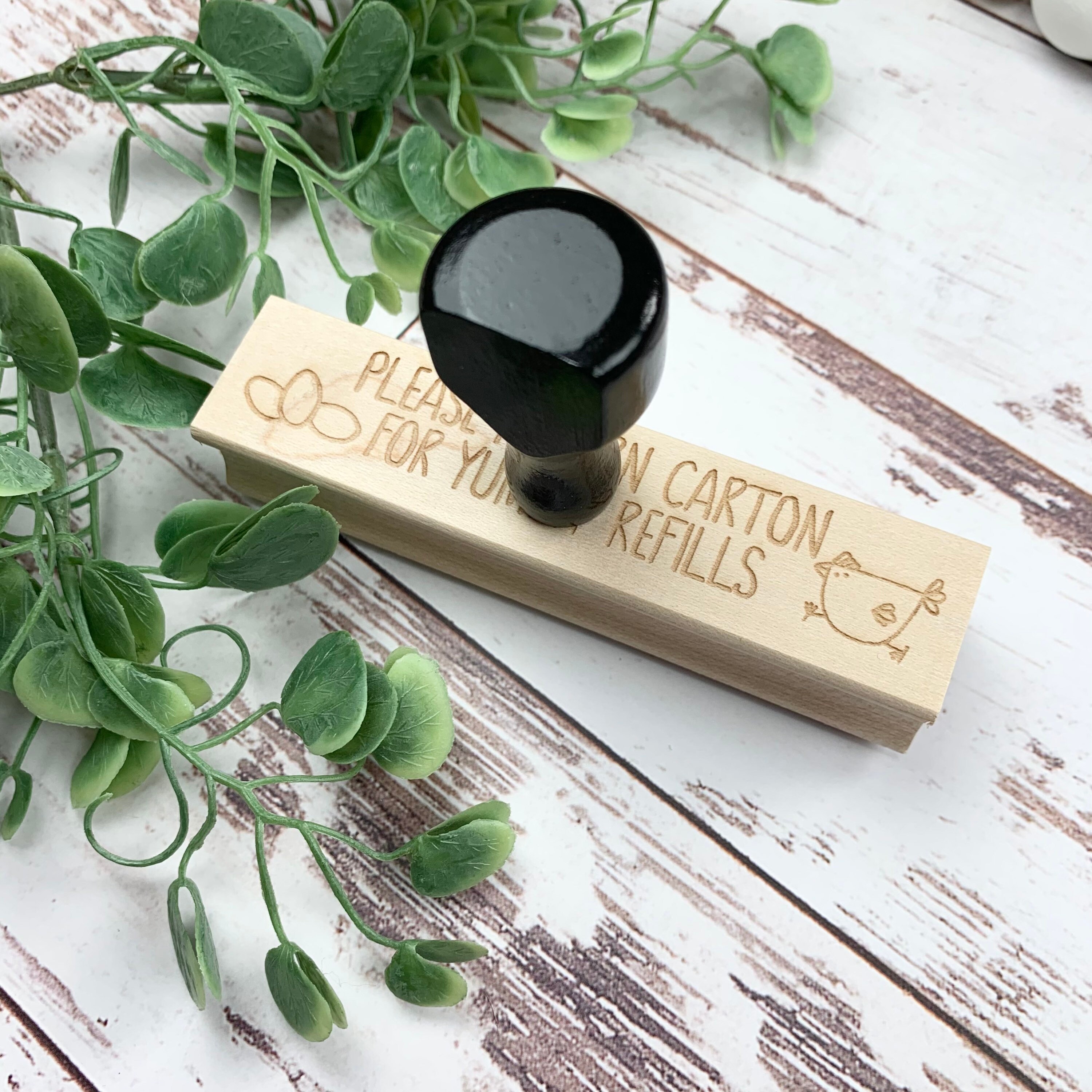 Please Return Carton for Refills Egg Carton Stamp Fresh - Etsy