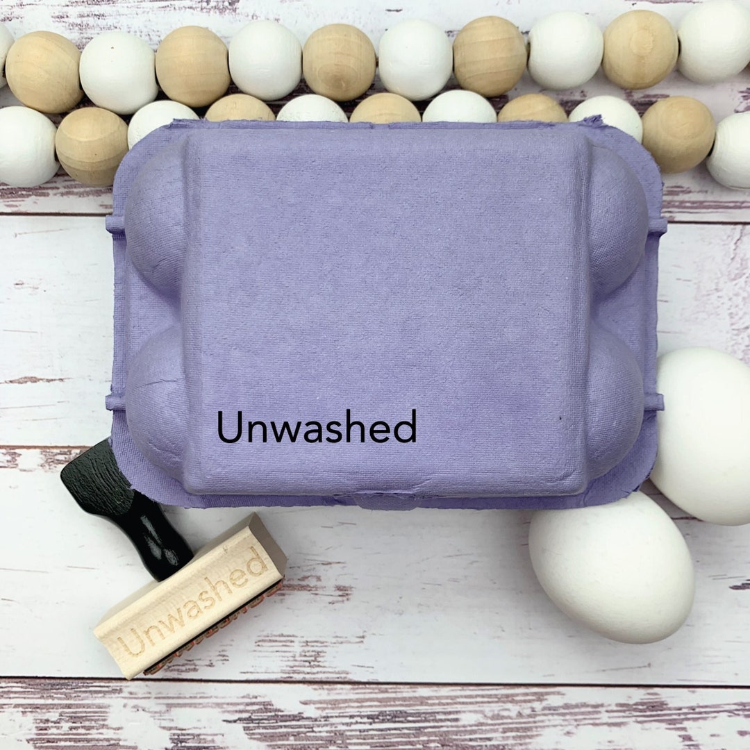 Unwashed Egg Carton Stamp - Unwashed Egg Carton Label - Farm Fresh Eggs ...