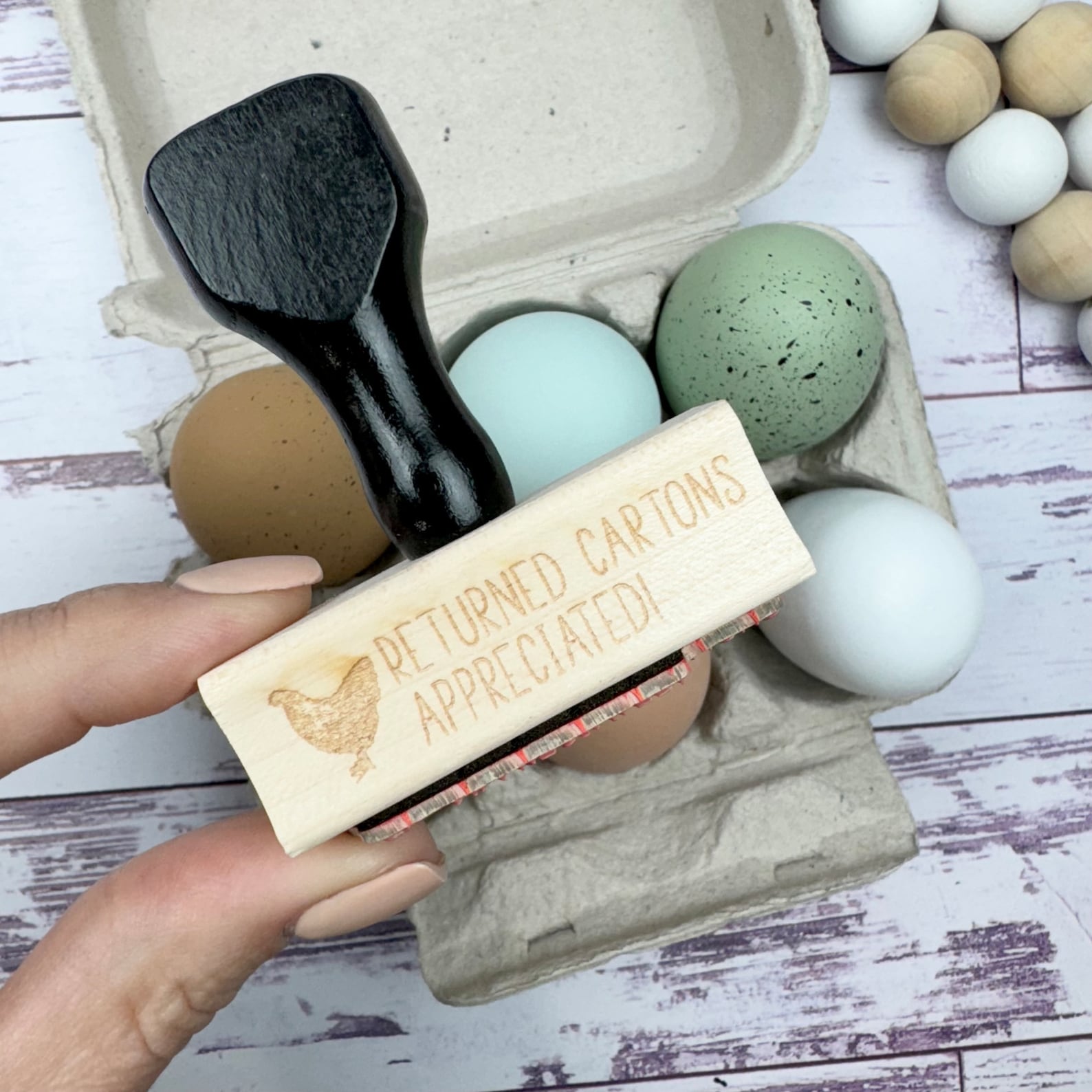 Returned Cartons Appreciated Egg Carton Stamp - Backyard Chickens - Etsy