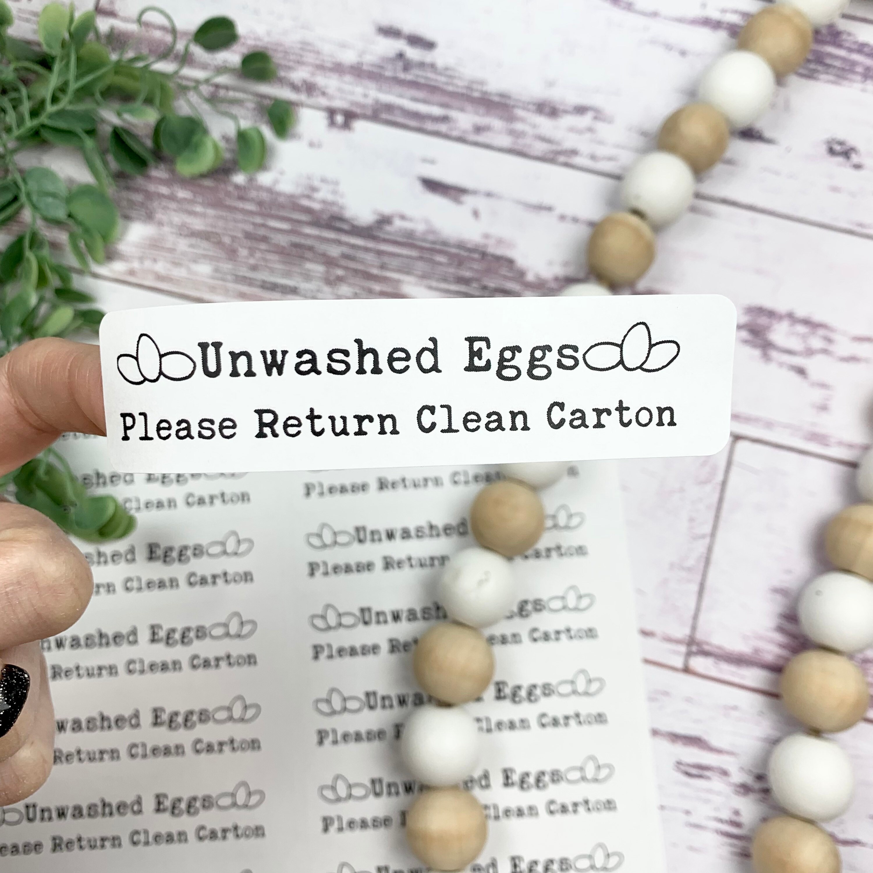 60 Unwashed Washed Egg Carton Stickers Egg Carton Stickers - Etsy