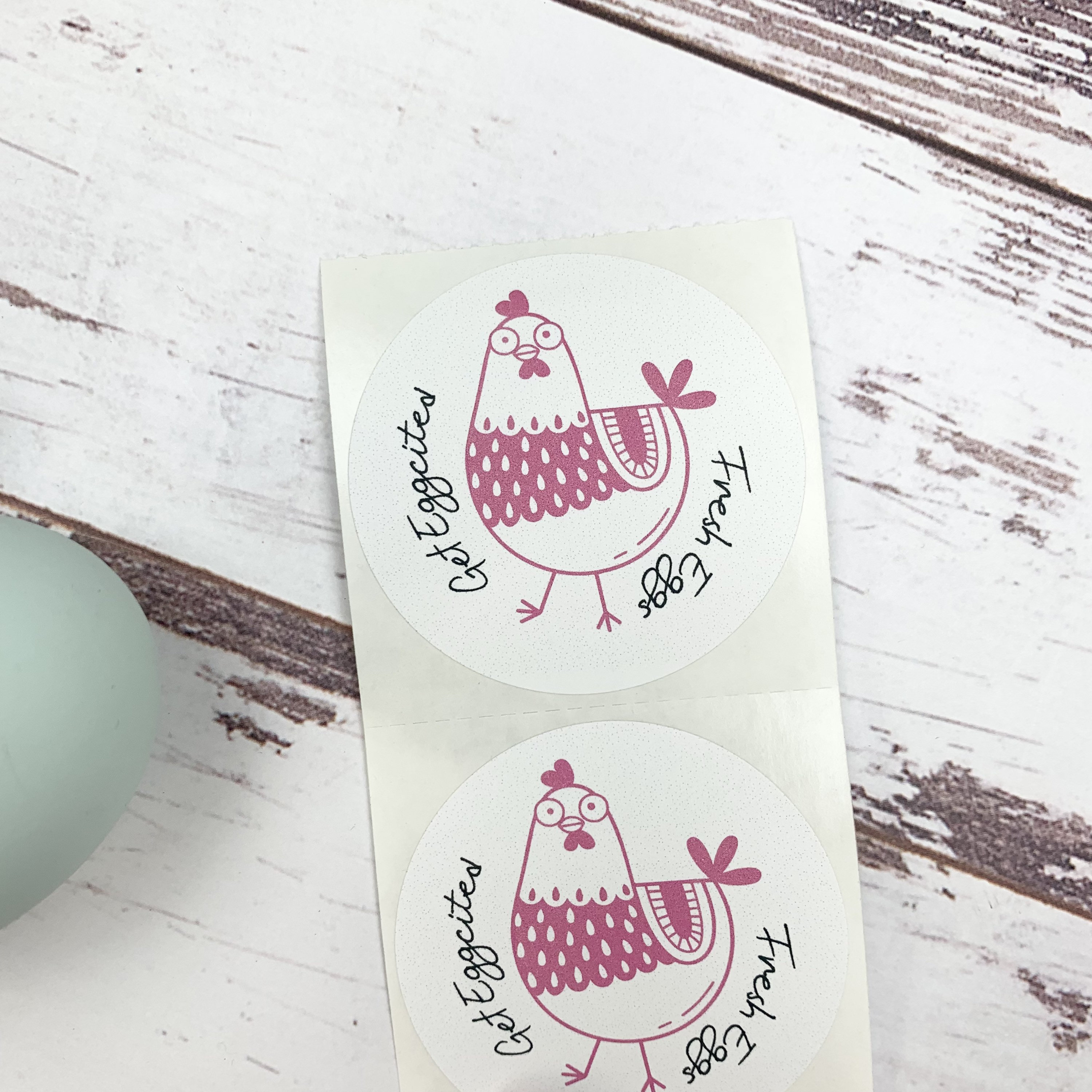 Get Eggcited Egg Carton Sticker Funny Chicken Sticker Eggs - Etsy