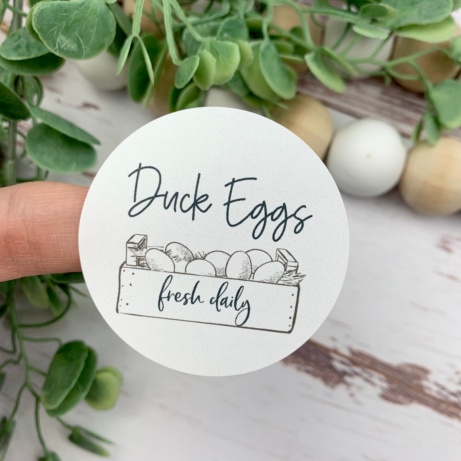 Duck Egg Carton Sticker Duck Stickers Farm Fresh Stickers - Etsy