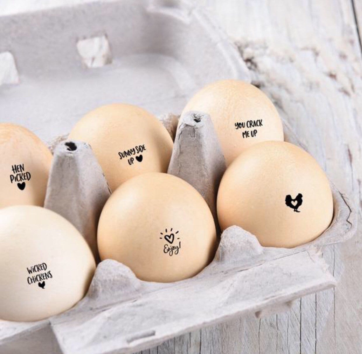 Egg Stamp the Original Chicken Heart Fresh Eggs Chickens | Etsy