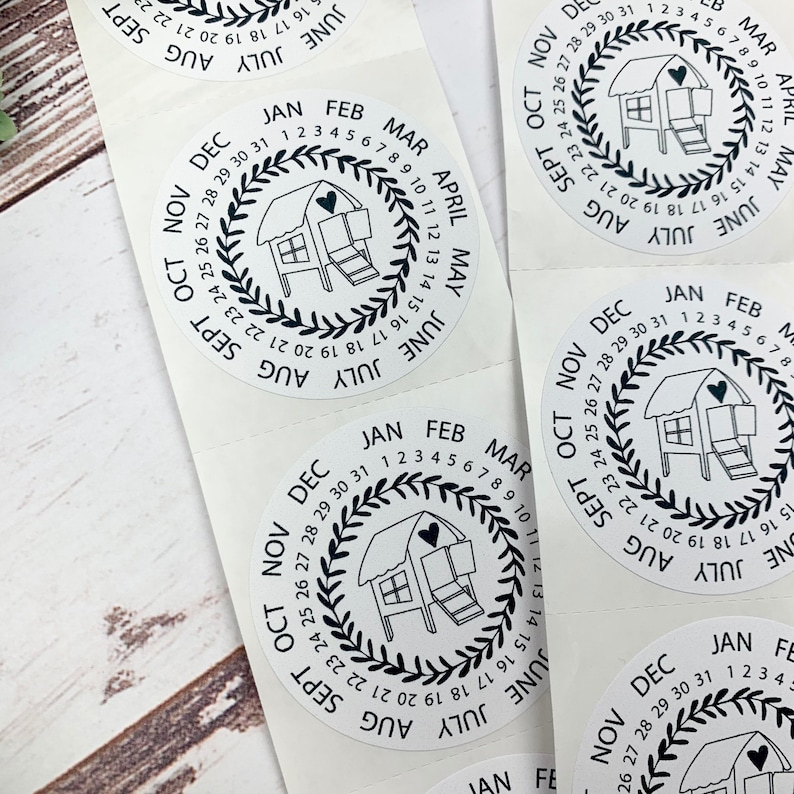 Cute Chicken Coop Date Stickers Chicken Stickers Farm | Etsy